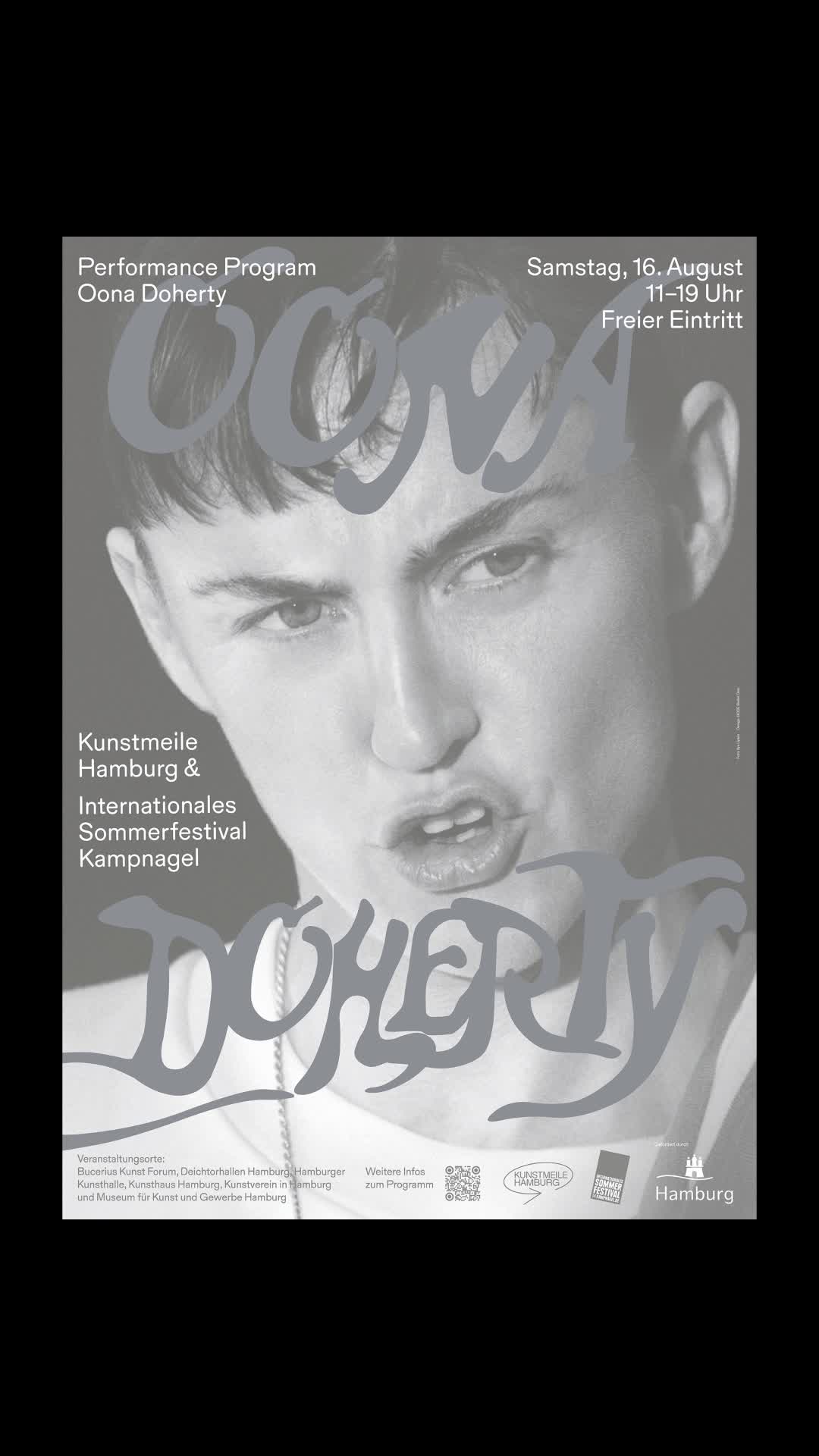 “Performance Program, Oona Doherty”, 2025, by NODE Berlin Oslo - typo/graphic posters