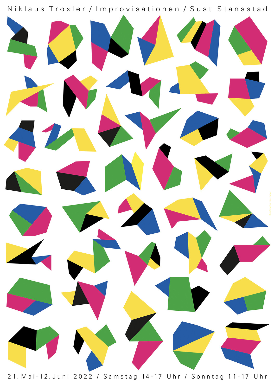 “Niklaus Troxler - Tape Art u.a.”, 2022, by niklaus troxler for 100 ...