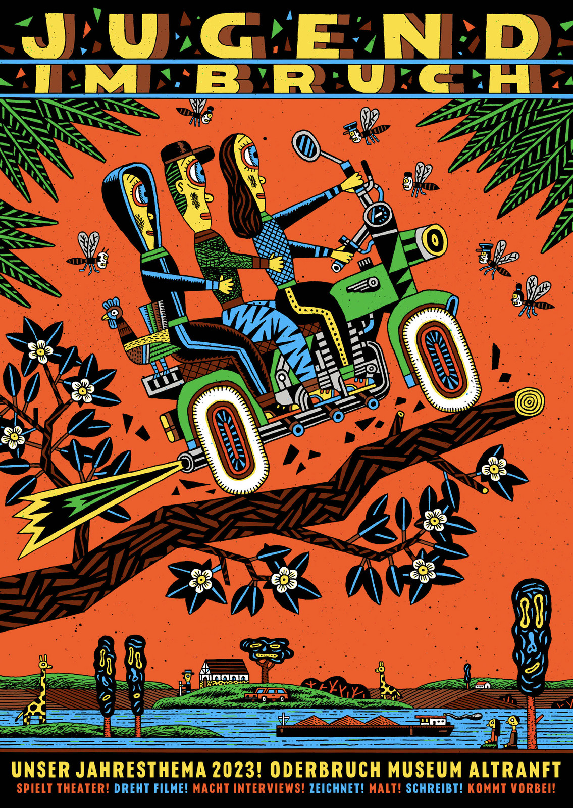 “Aerocircus”, 2023, by Stahl R for 100 beste Plakate - typo/graphic posters