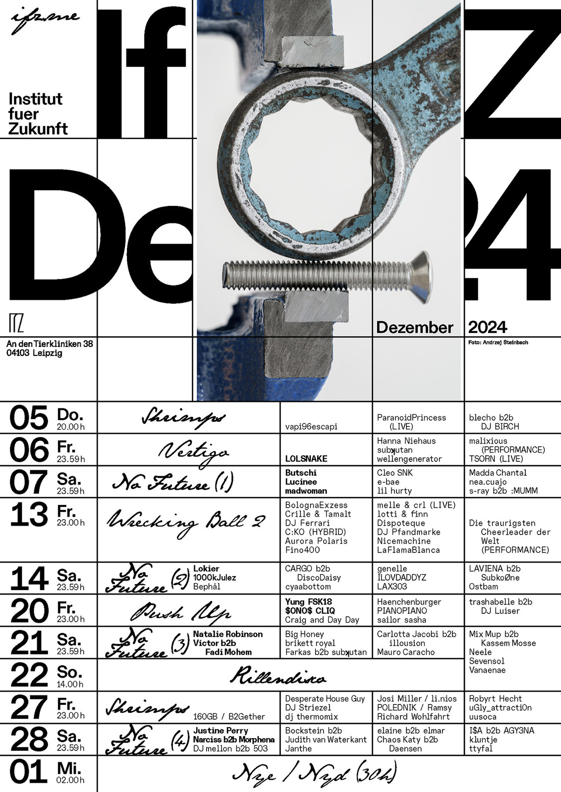 “Institute for the Future – Programme Posters”, 2024, by Jim Kühnel for 100 beste Plakate - typo ...