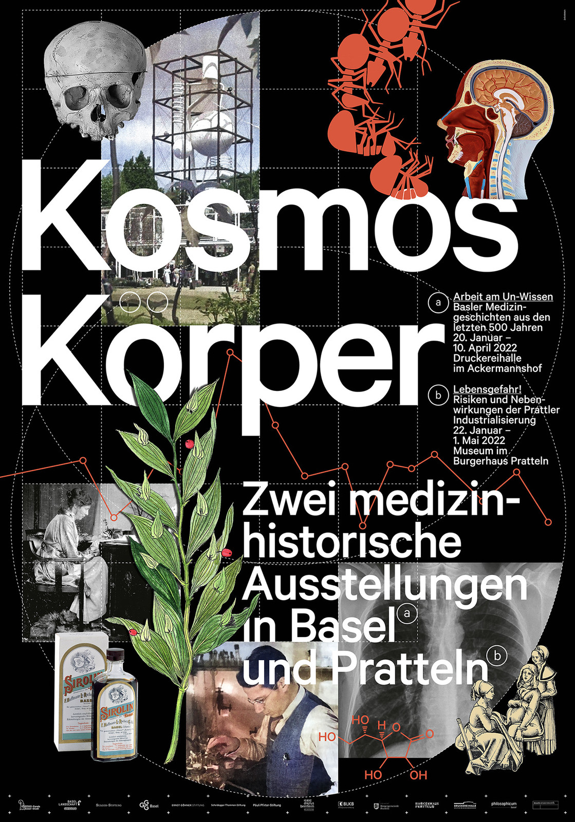 “Kosmos Körper”, 2022, by 2xGoldstein - typo/graphic posters