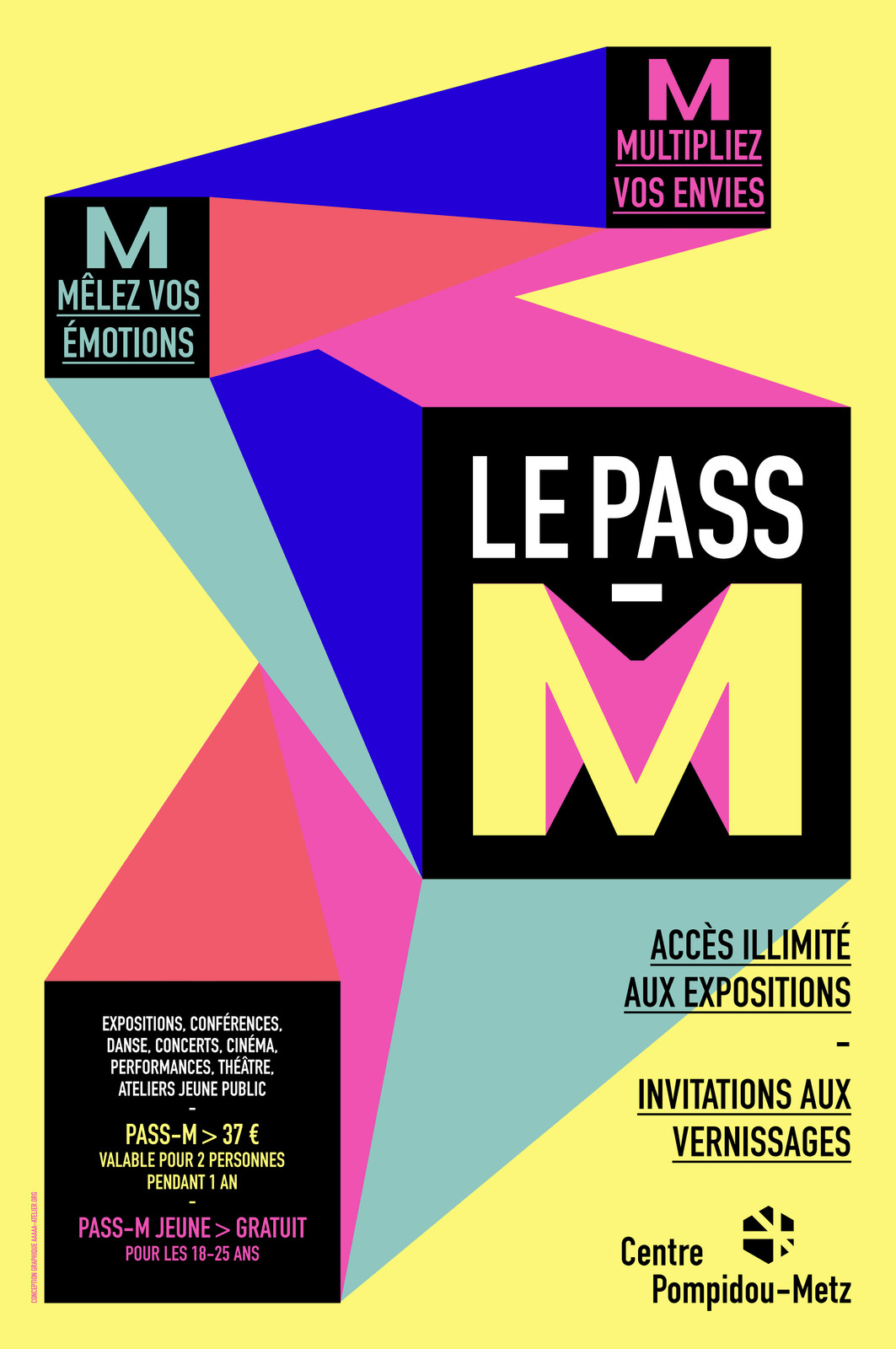 “affiche pass m 2016 40x60”, by aaaaa atelier - typo/graphic posters
