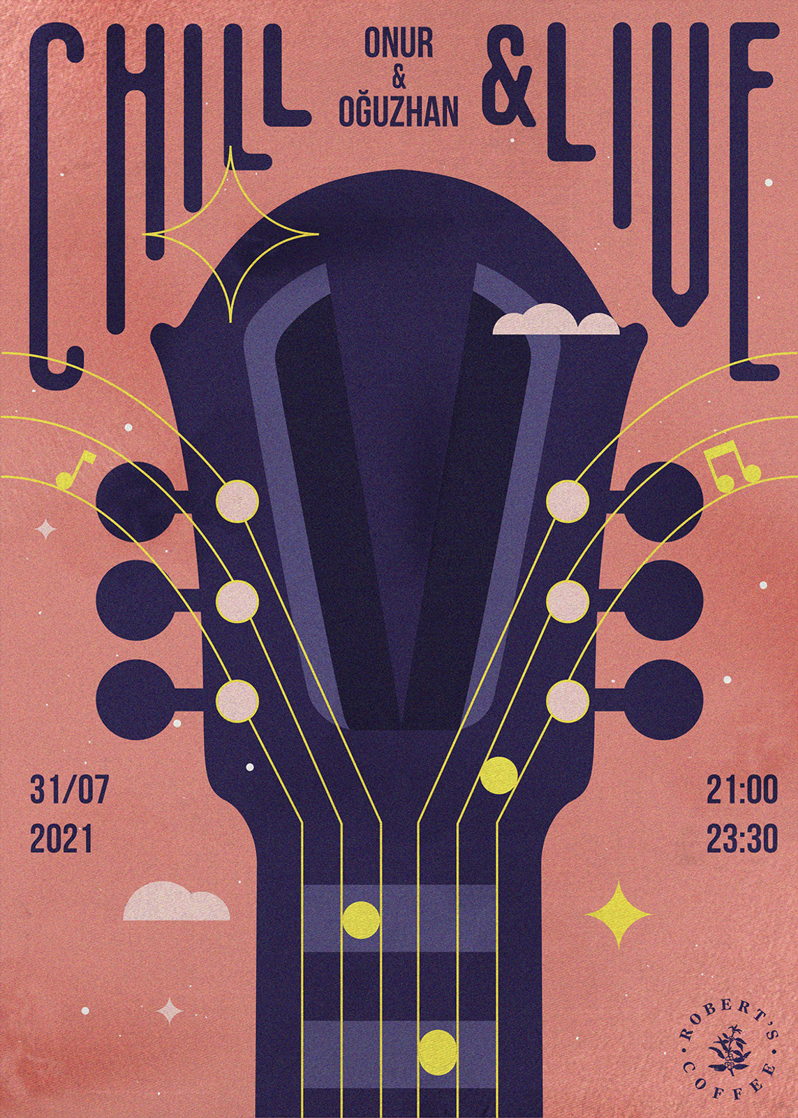 “Chill and Live”, 2021, by ahmet barin - typo/graphic posters