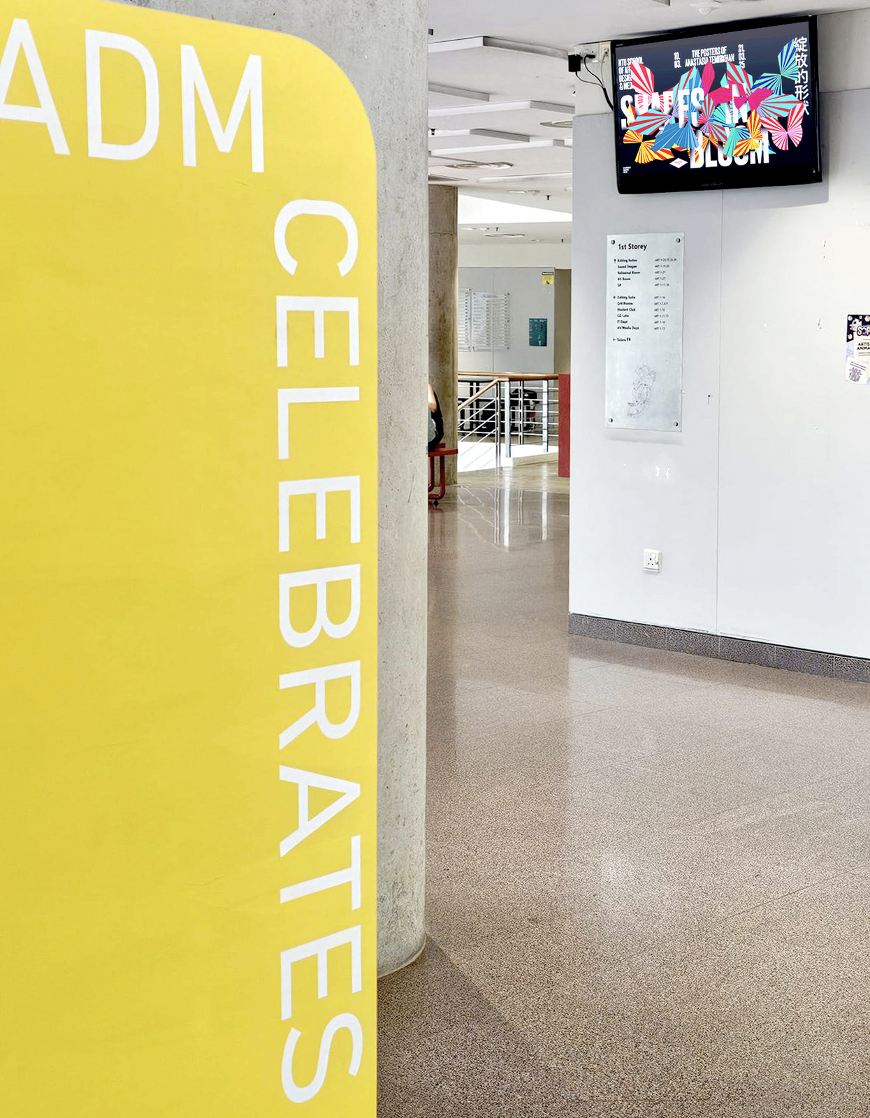 “Shapes in Bloom”, 2025, by Anastasia Temirkhan - typo/graphic posters