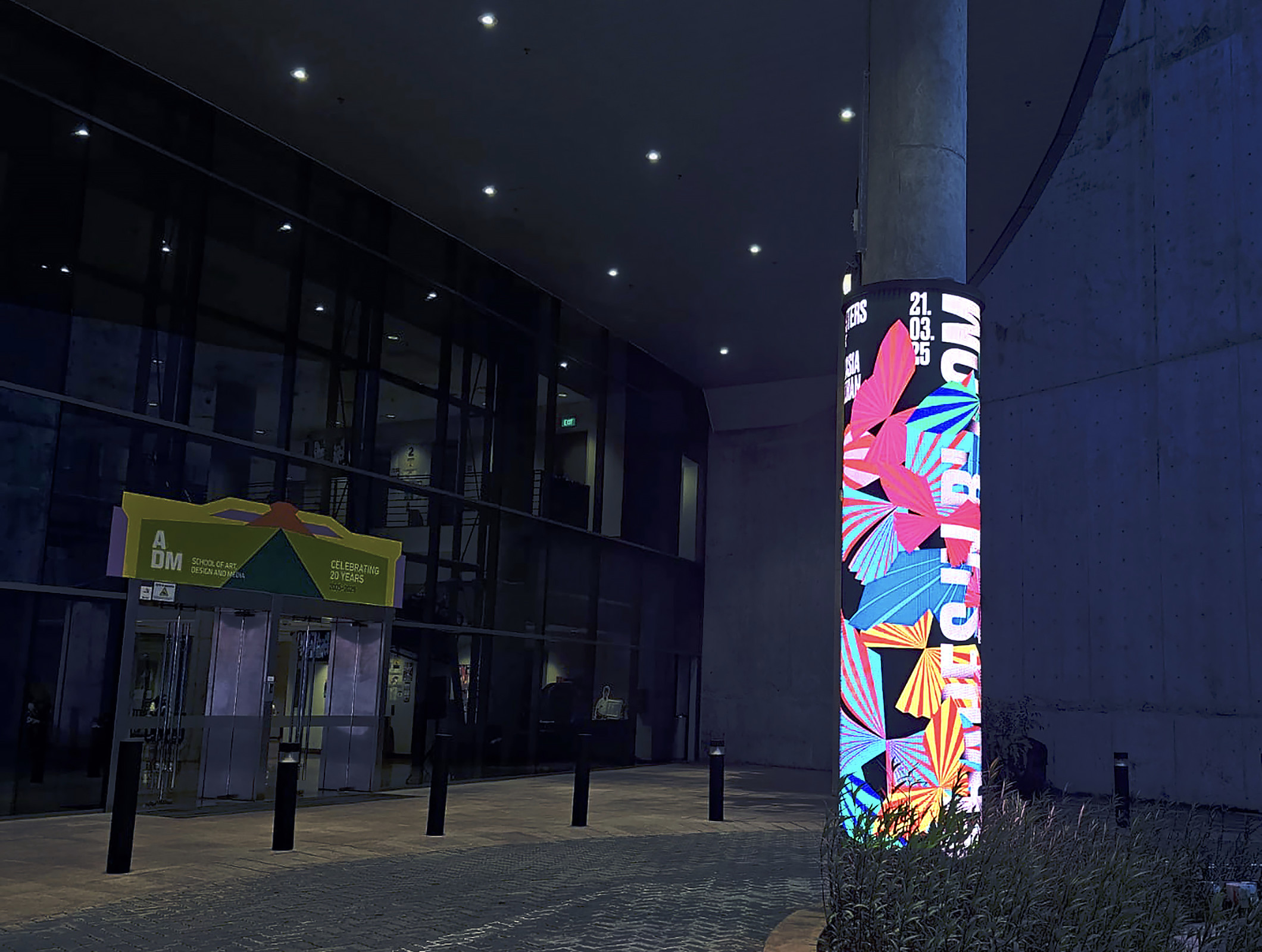 “Shapes in Bloom”, 2025, by Anastasia Temirkhan - typo/graphic posters