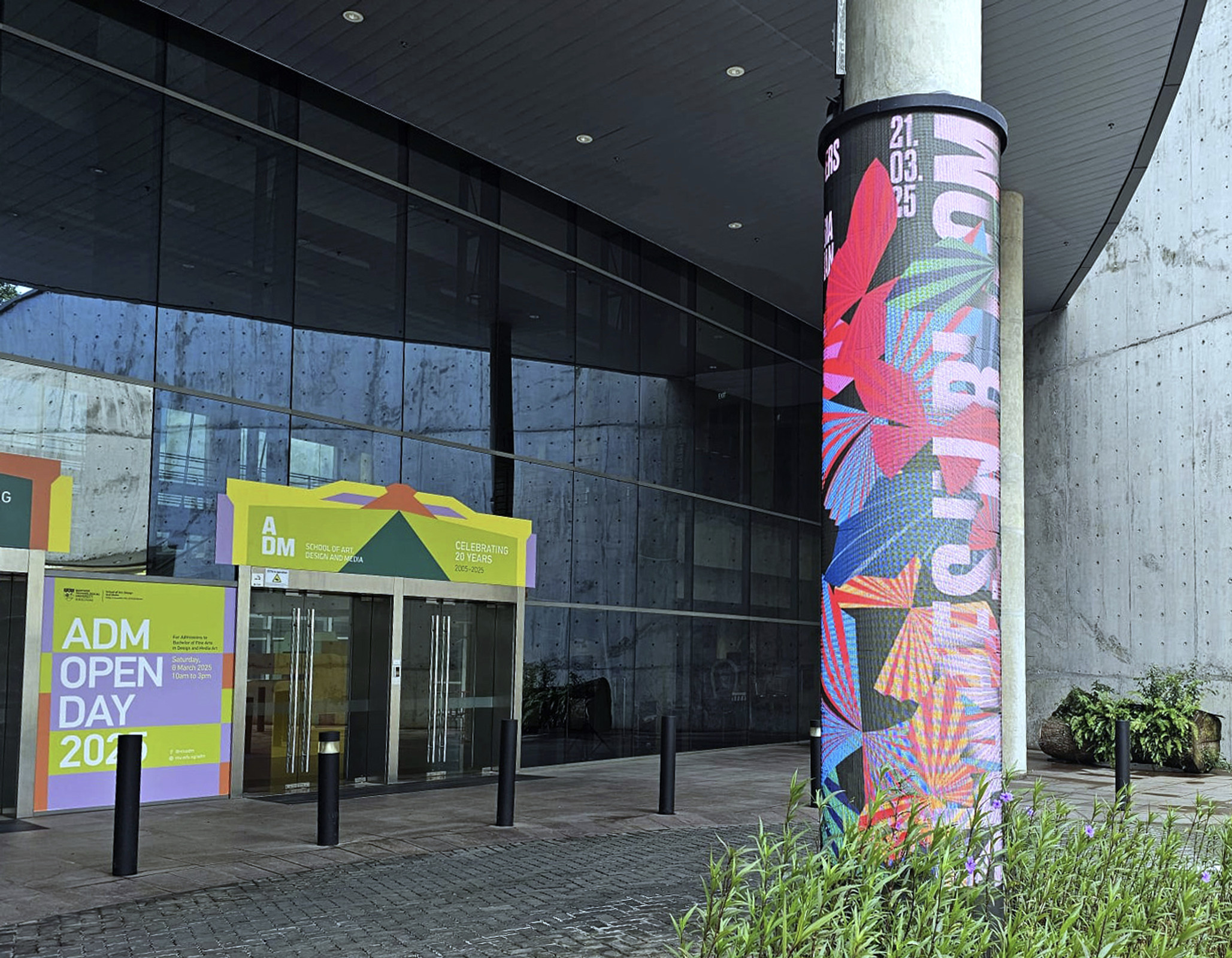 “Shapes in Bloom”, 2025, by Anastasia Temirkhan - typo/graphic posters