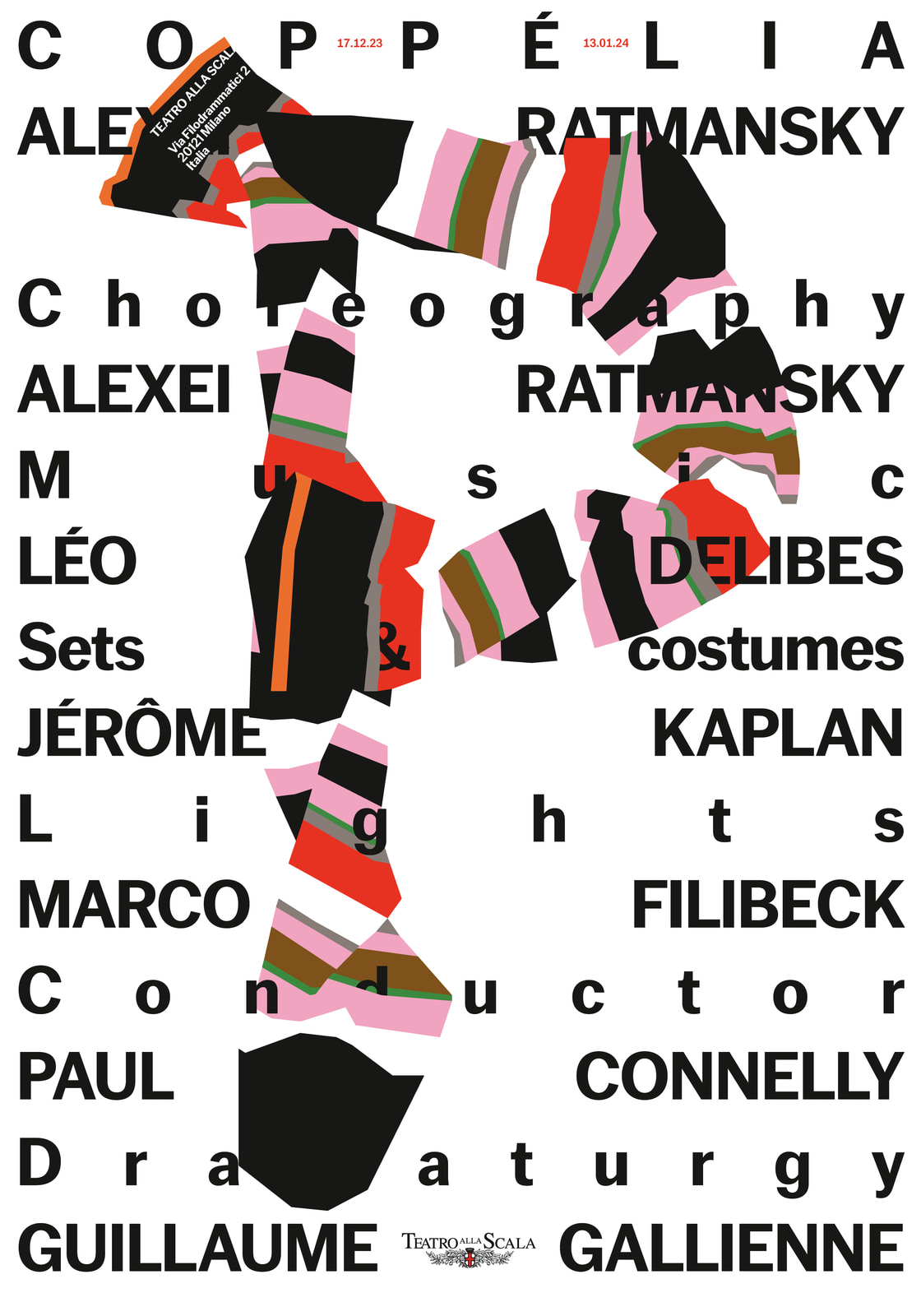 “Coppelia”, 2024, by Anastasia Temirkhan - typo/graphic posters