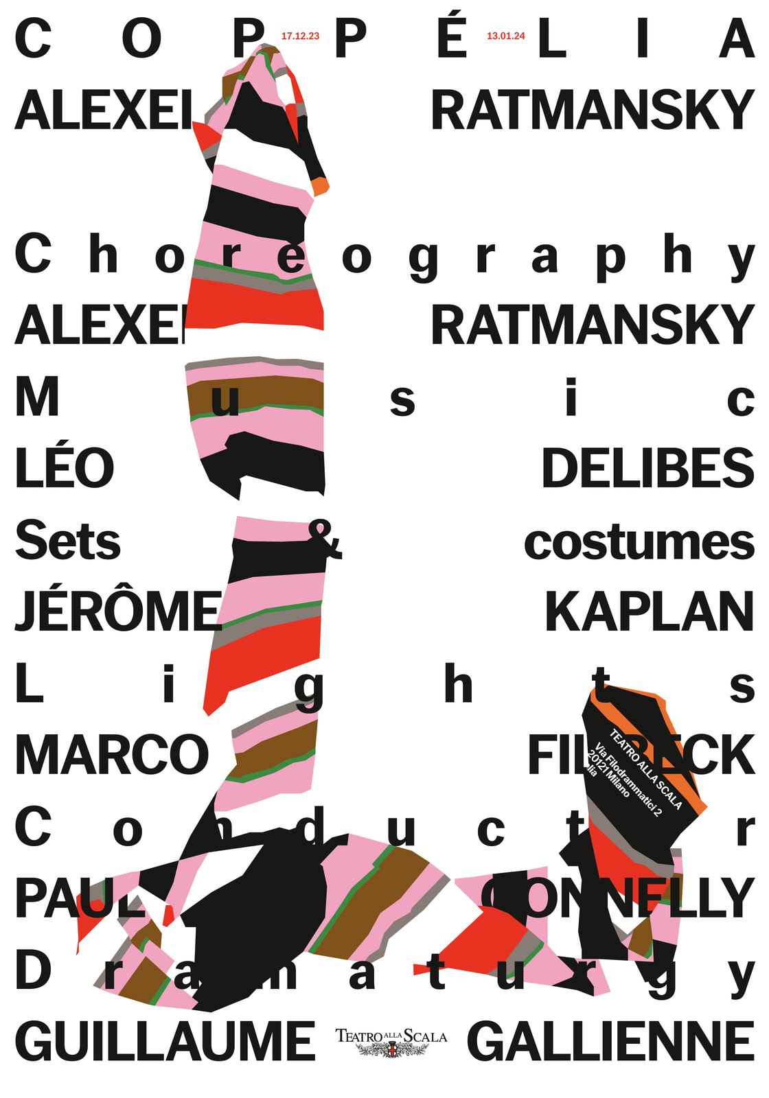 “Coppelia”, 2024, by Anastasia Temirkhan - typo/graphic posters
