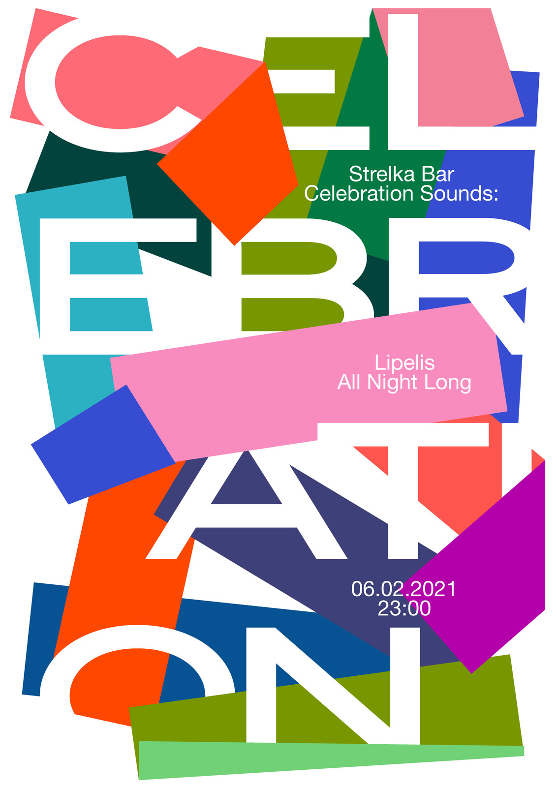 “Strelka Bar”, 2021, by Anna Kulachek - typo/graphic posters