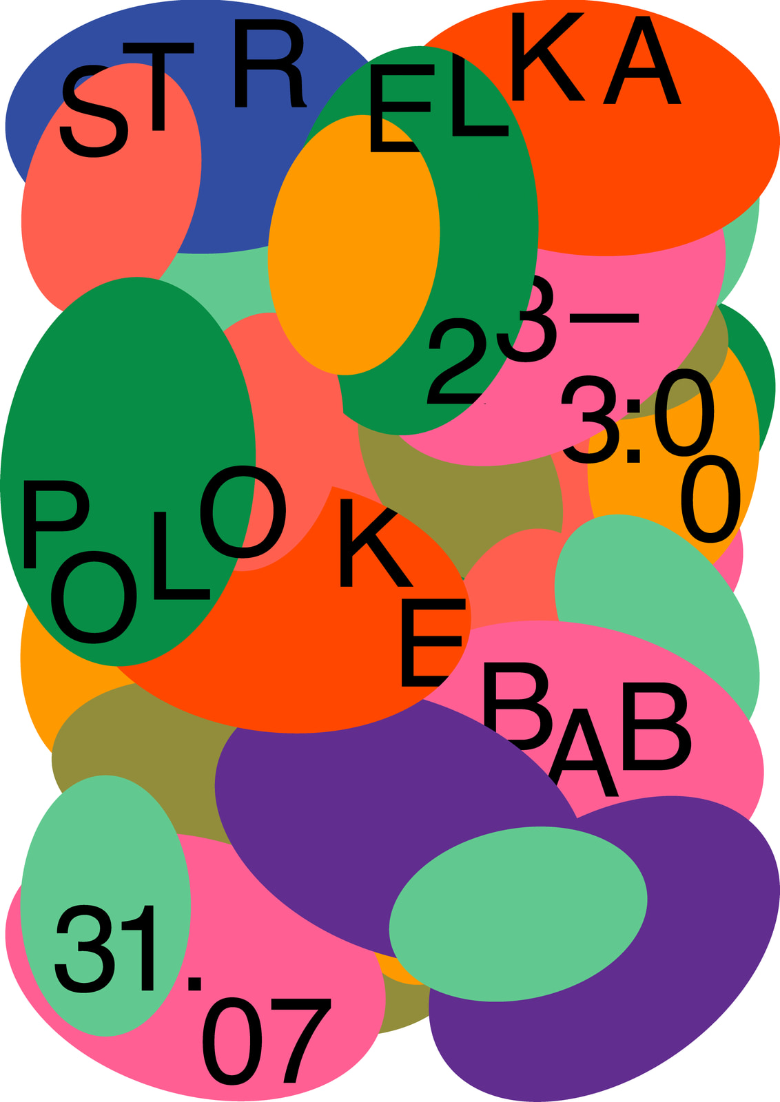 “Strelka”, 2020, by Anna Kulachek - typo/graphic posters