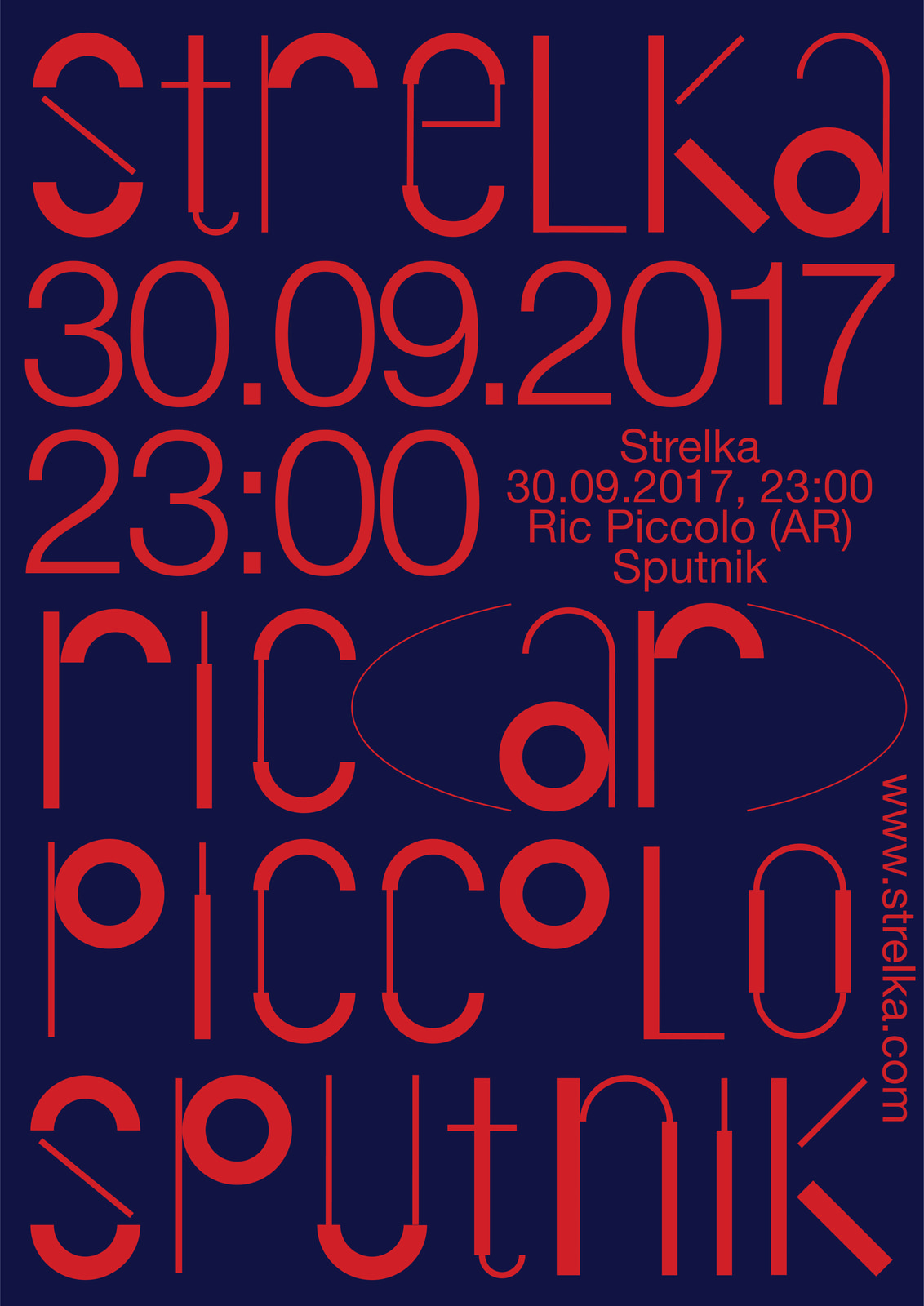 “Strelka ”, 2017, by Anna Kulachek - typo/graphic posters