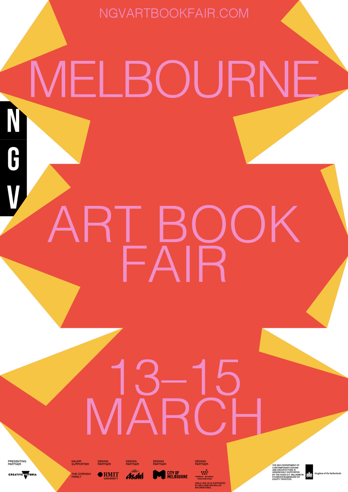 “Melbourne Art Book Fair”, 2020, by Anna Kulachek - typo/graphic posters