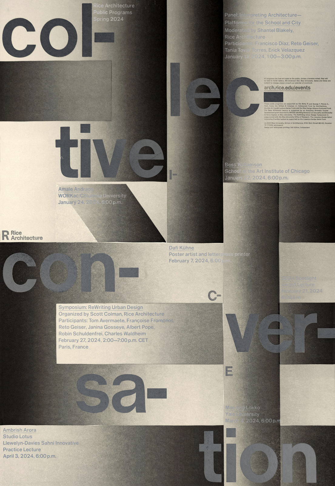 “Tunnel IV”, 2024, by Dafi Kühne - typo/graphic posters