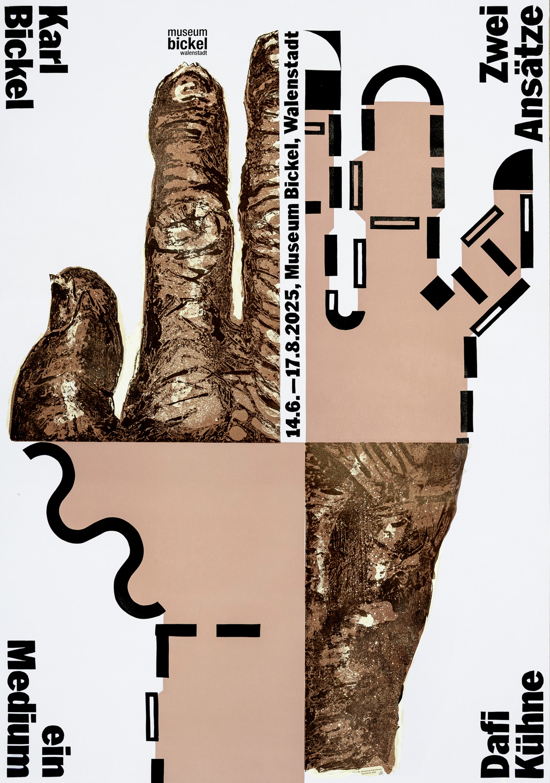 “Bickel—Dafi”, 2025, by Dafi Kühne - typo/graphic posters