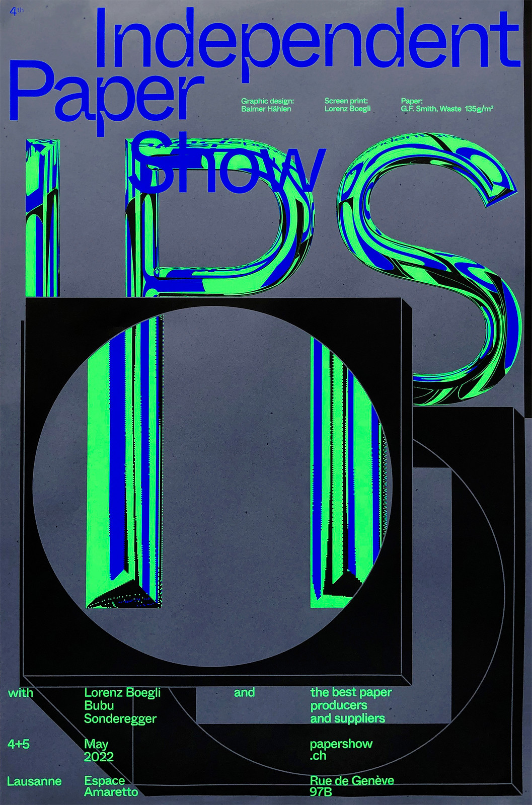 “Independent Paper Show 2022”, 2022, by Balmer Hählen - typo/graphic ...