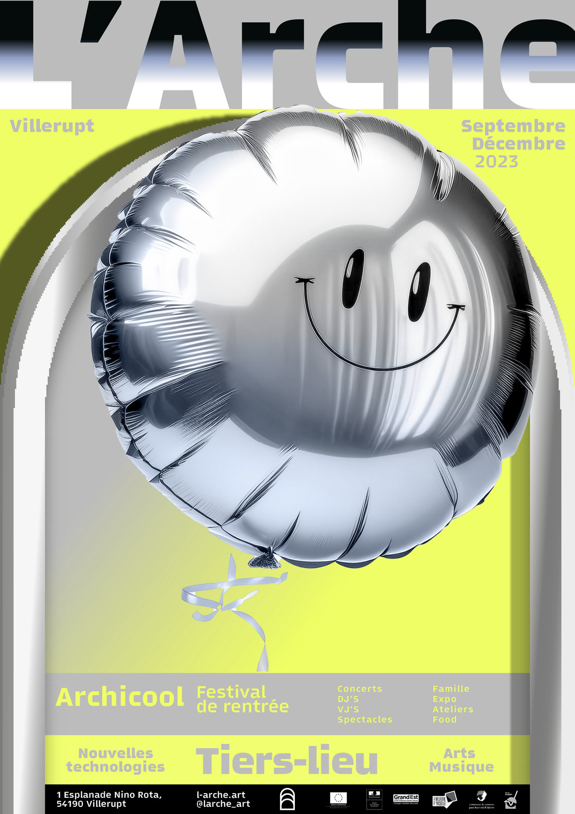 “L'Arche - Saison 2023”, 2023, by Ben&Jo - typo/graphic posters