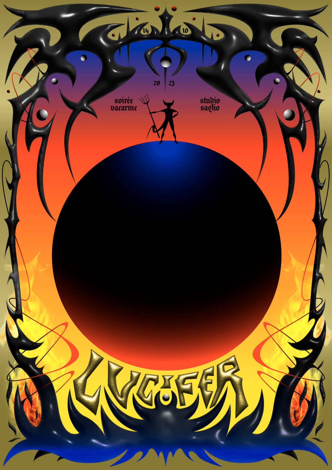 “Satanel Poster”, 2023, by Ben&Jo - typo/graphic posters