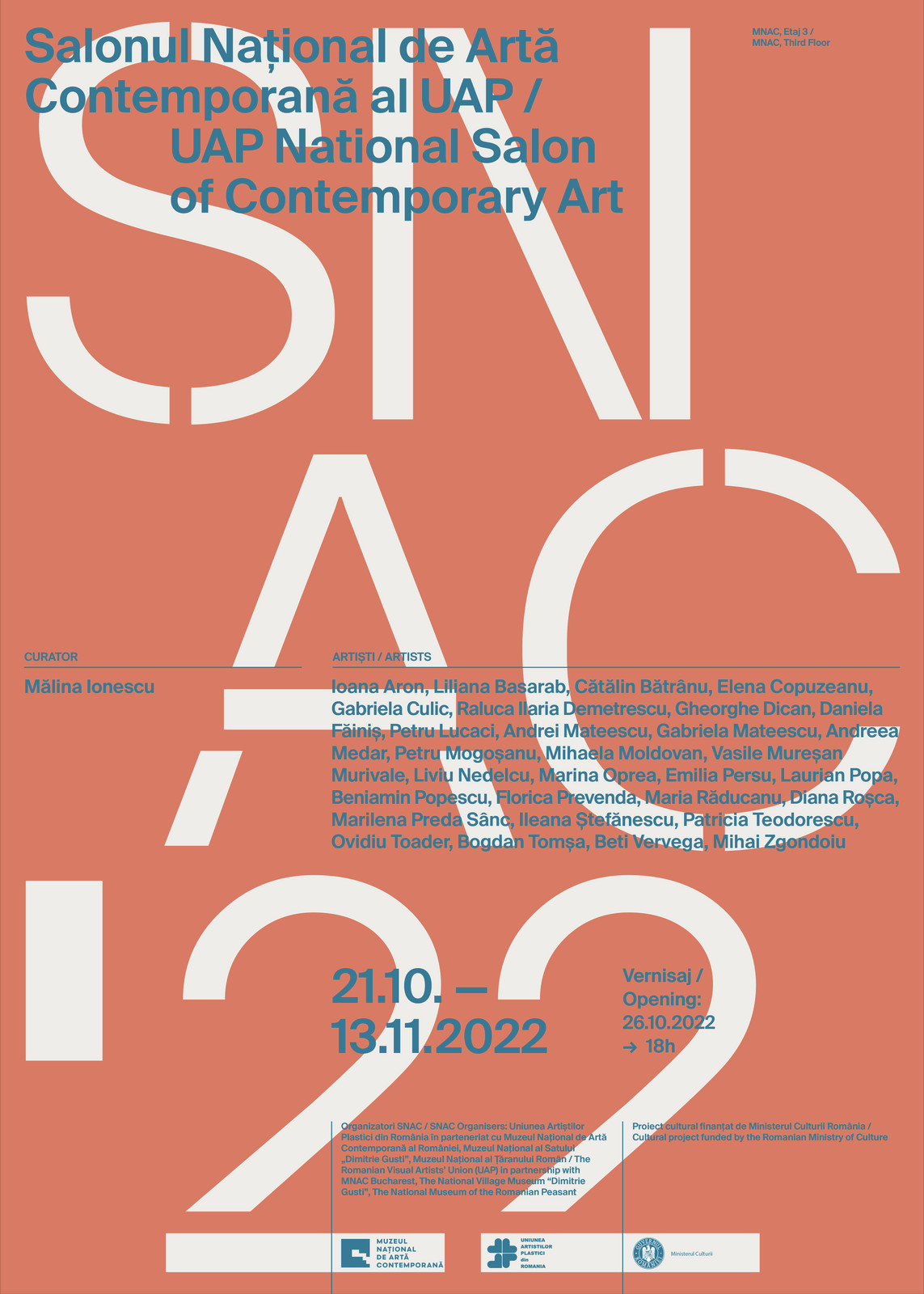 “SNAC 2022”, 2022, by bogdan ceausescu - typo/graphic posters