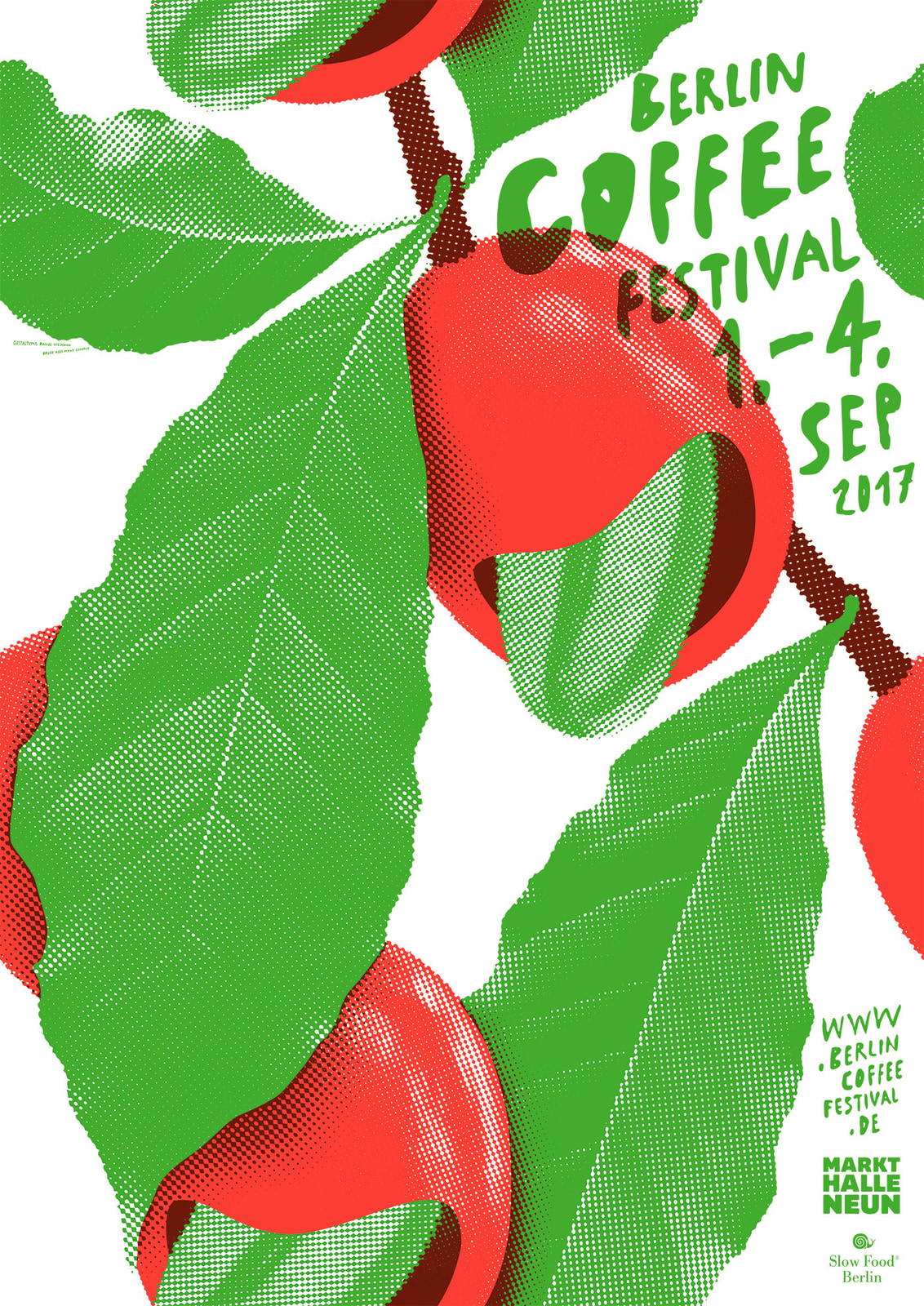 “Berlin Coffee Festival”, 2016, by Daniel Wiesmann - typo/graphic posters