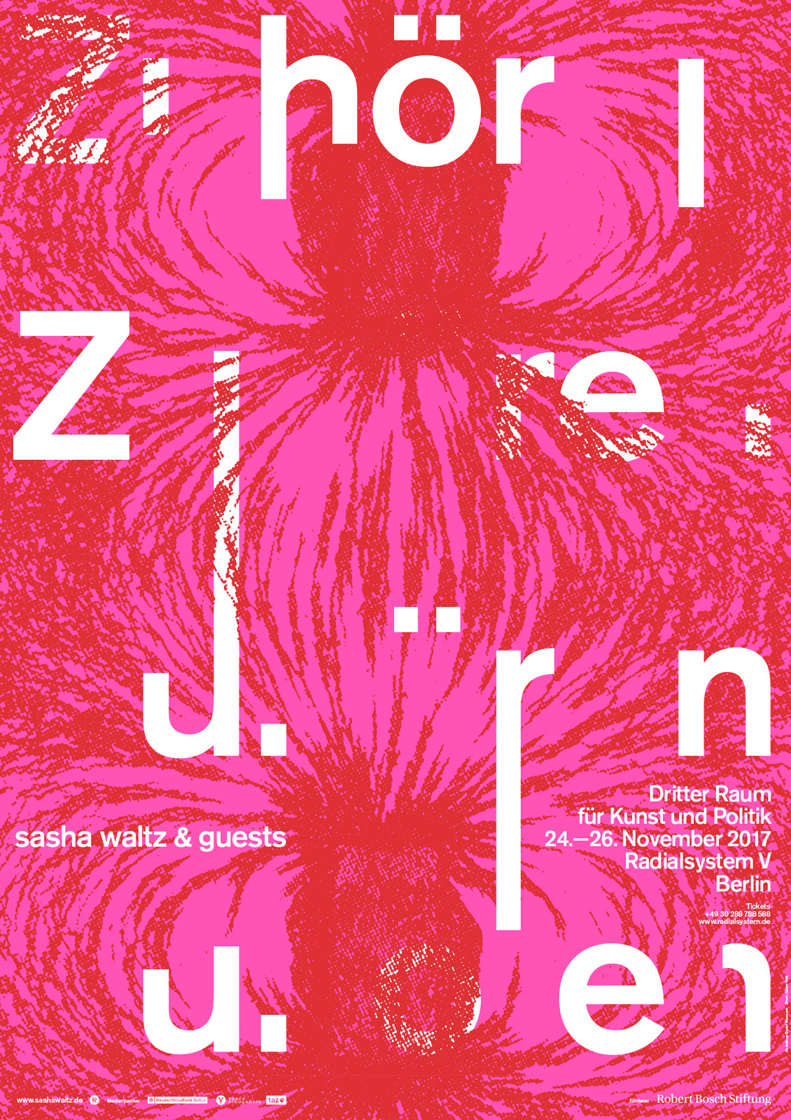 “Zuhören”, 2017, by Daniel Wiesmann - typo/graphic posters
