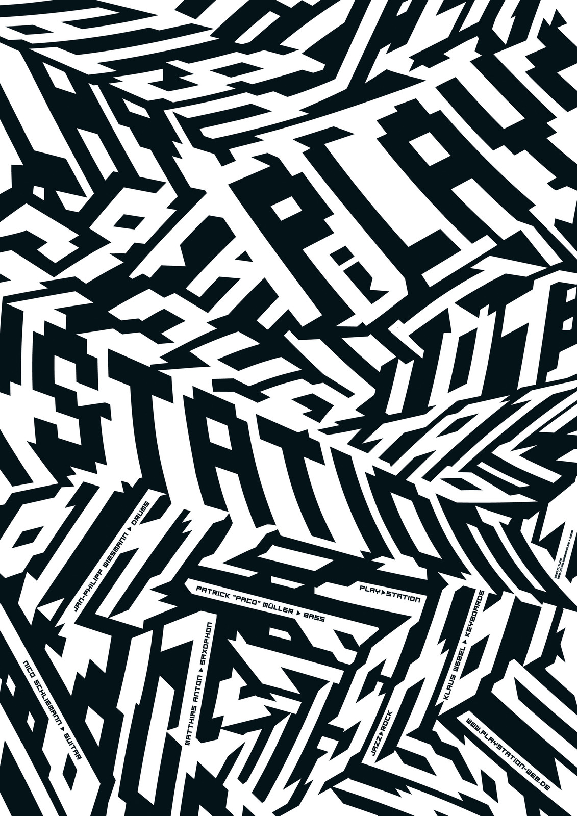 “Playstation”, 2005, by Daniel Wiesmann - typo/graphic posters