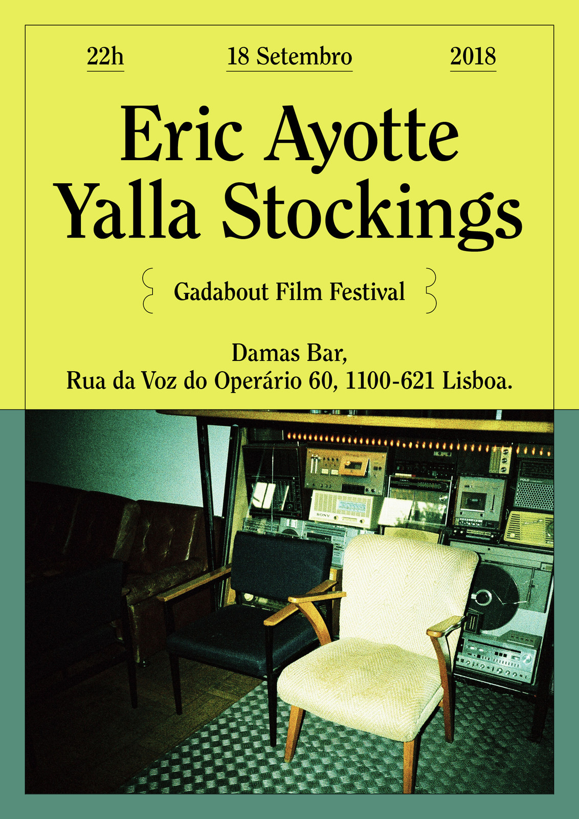 “Eric Ayotte Yalla”, 2018, by Desisto - typo/graphic posters