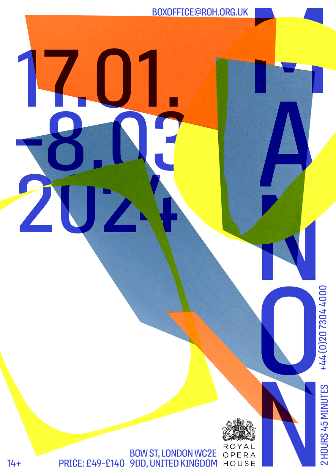 “Manon”, 2024, by Elena Byalaya - typo/graphic posters
