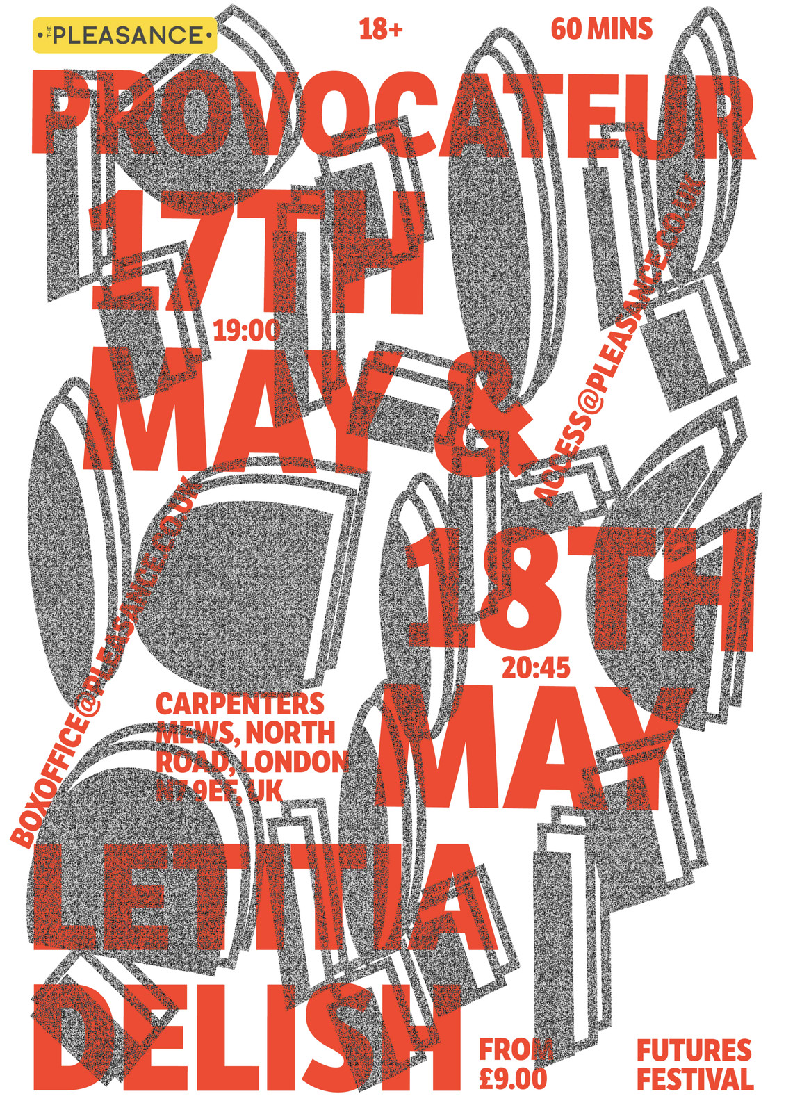 “Lady ADHD”, 2024, by Elena Byalaya - typo/graphic posters