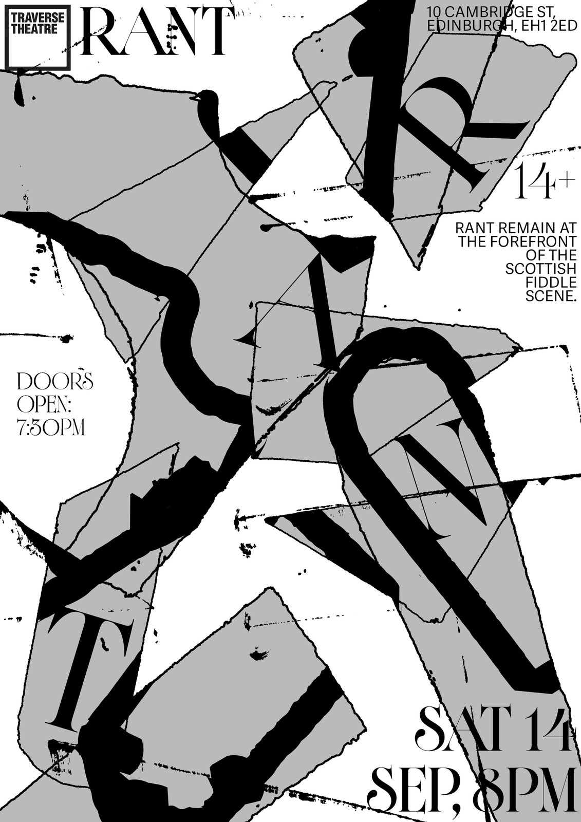 “Rant”, 2024, by Elena Byalaya - typo/graphic posters