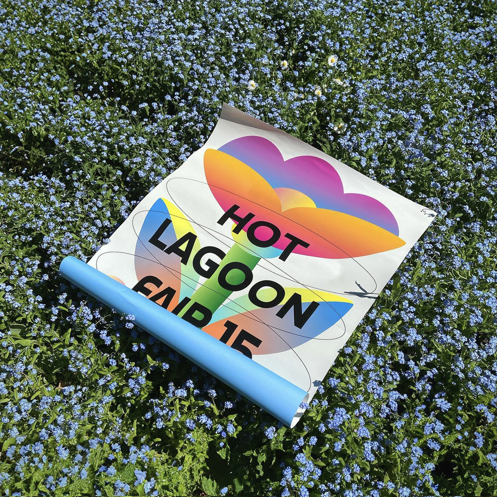 “Hot Lagoon 15”, 2024, by Eleni Dafini Bacula - typo/graphic posters