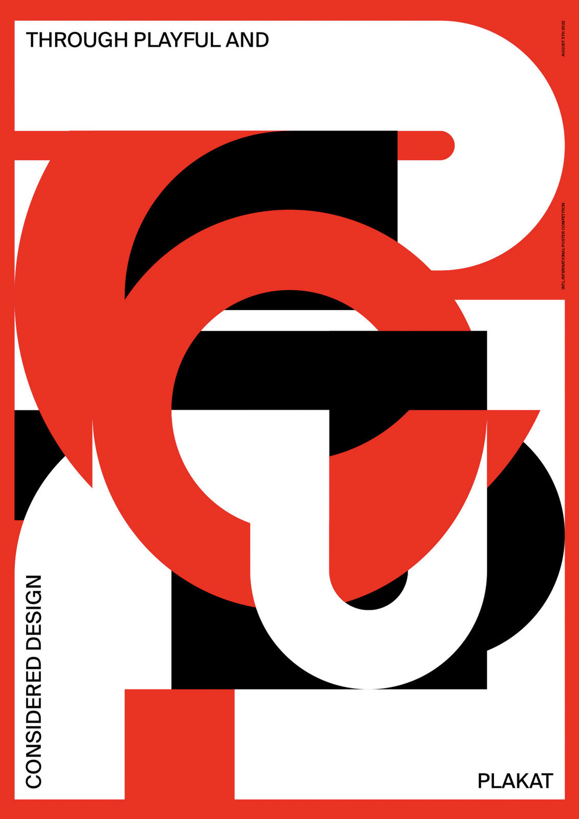 “Labyrinth”, 2023, by Elvira Akateva - typo/graphic posters