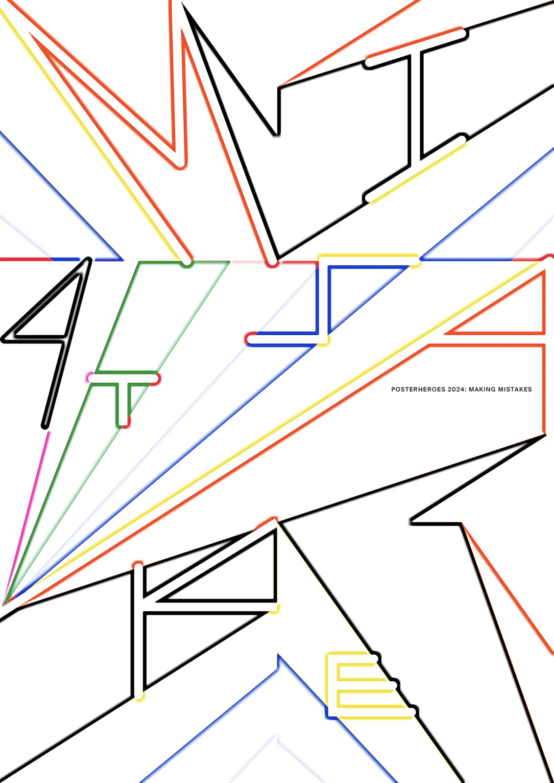 “Mistake”, 2024, by Elvira Akateva - typo/graphic posters