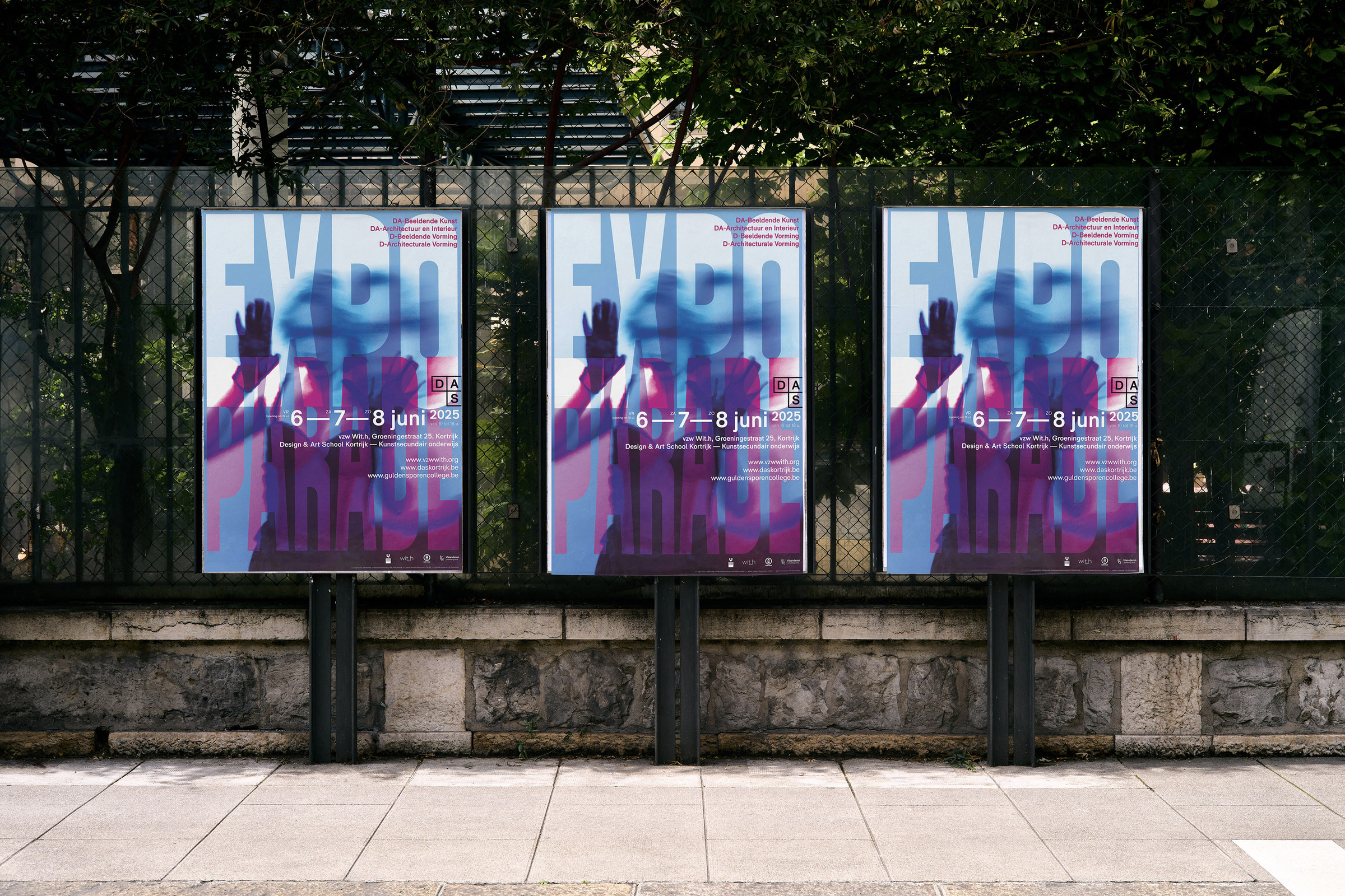 “EXPO PARADE”, 2025, by erik desombere - typo/graphic posters