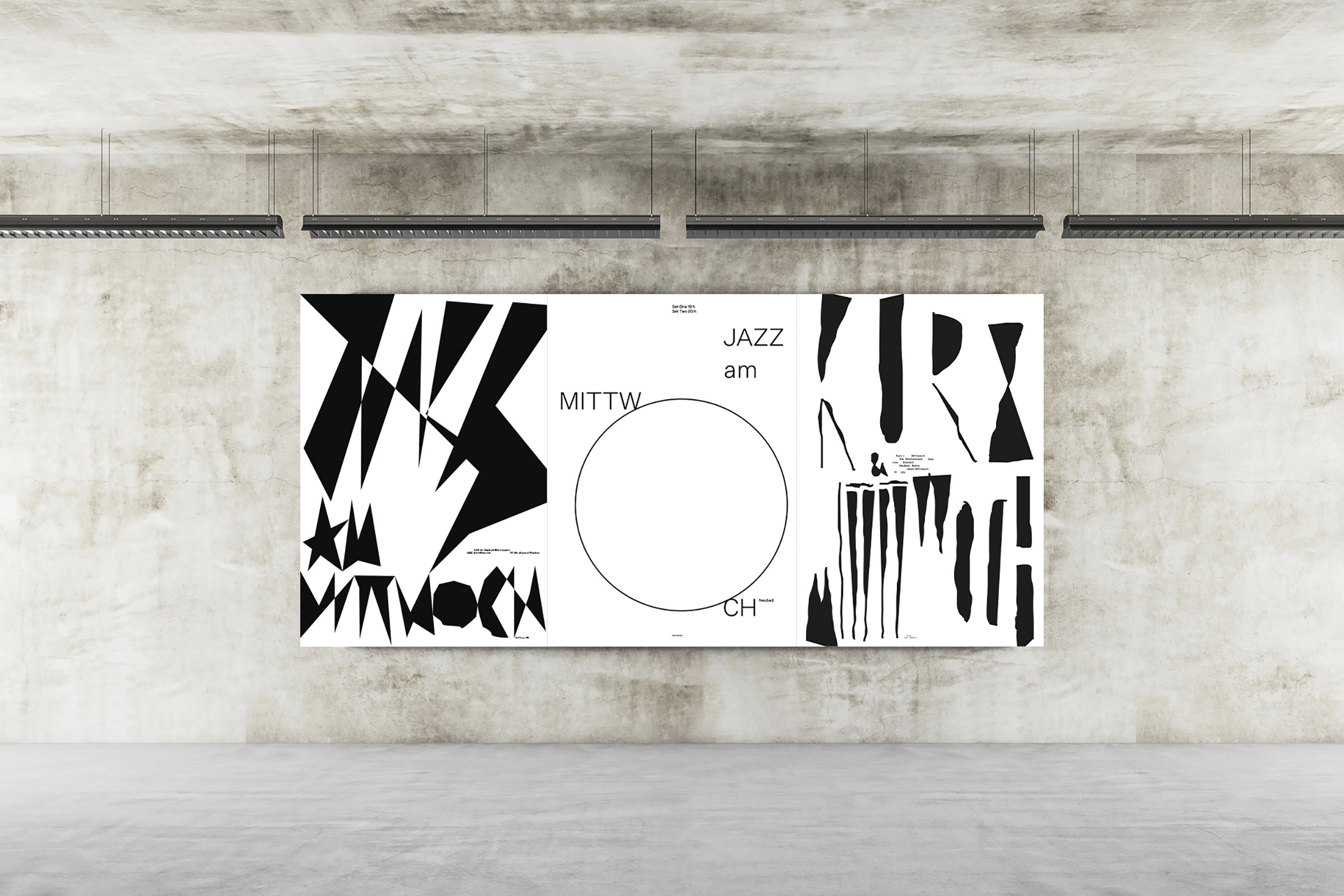 “Kurz & Mittwoch Jazz”, 2019, by fons hickmann - typo/graphic posters