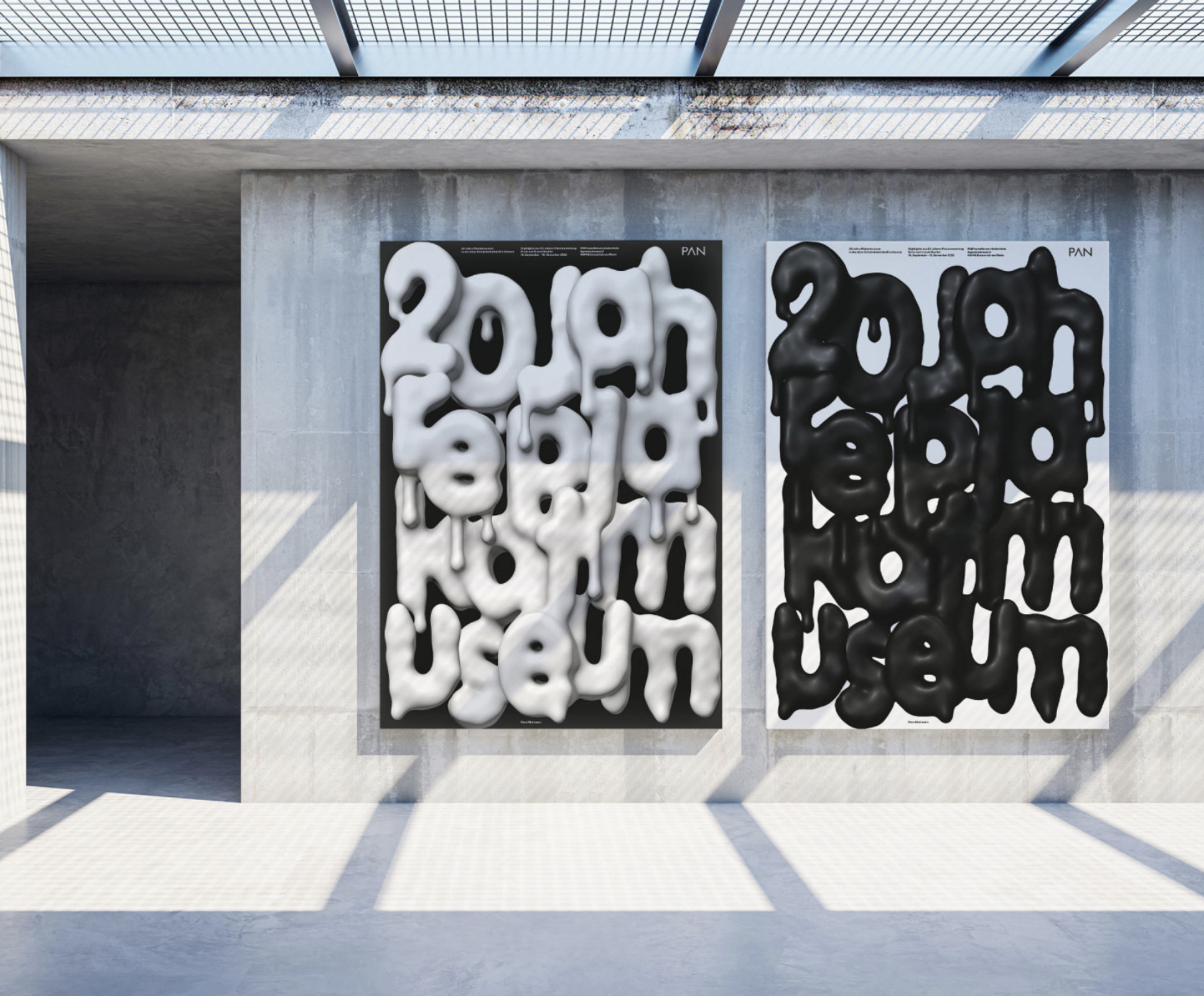 “20 Jahre Postermuseum”, 2023, by fons hickmann - typo/graphic posters
