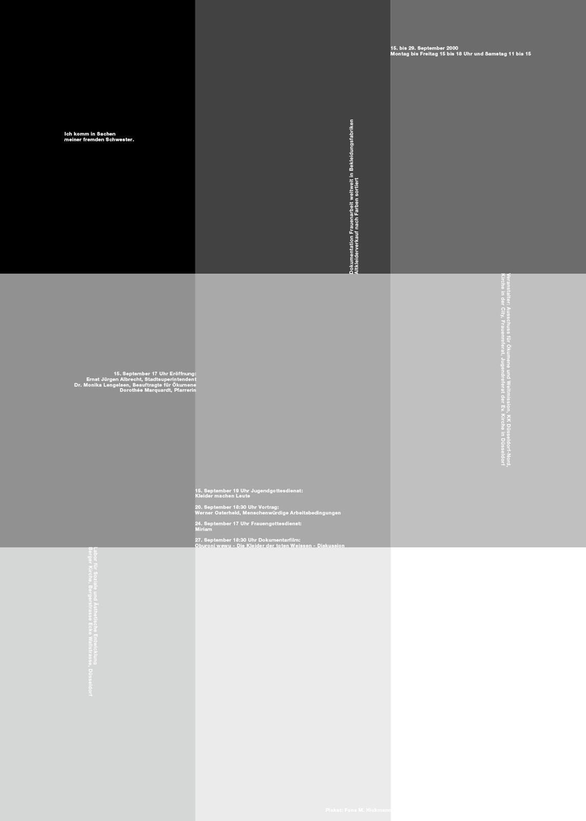 “Labor”, 2002, by fons hickmann - typo/graphic posters