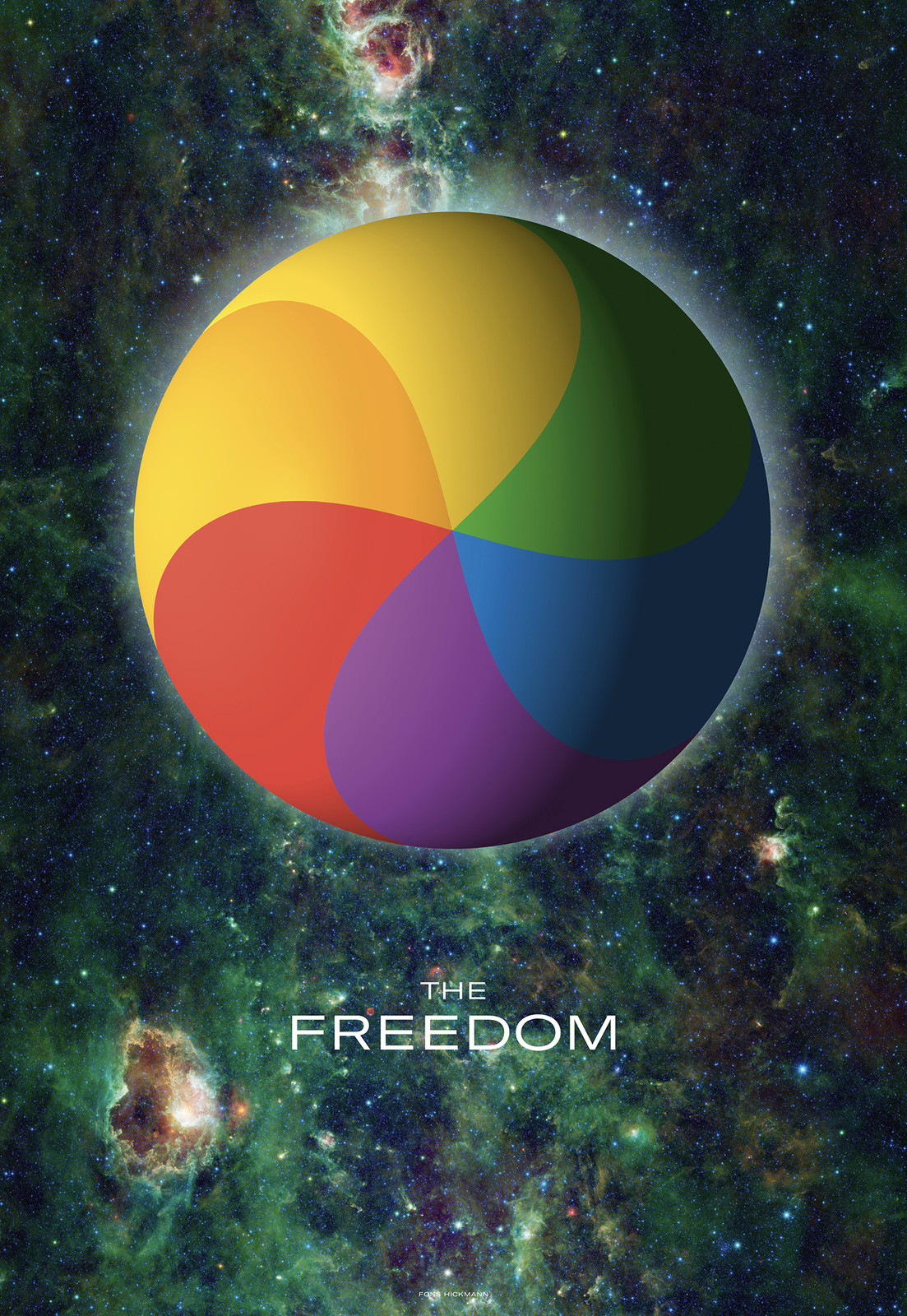 “Planets”, 2016, by fons hickmann - typo/graphic posters