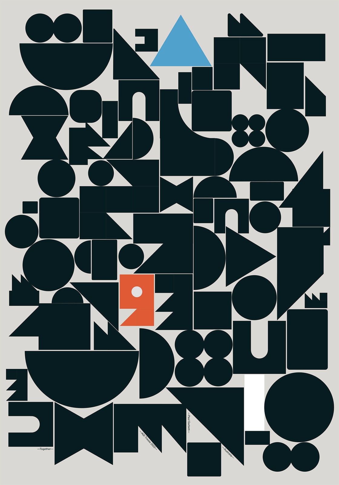 “Together”, 2022, by garbett - typo/graphic posters