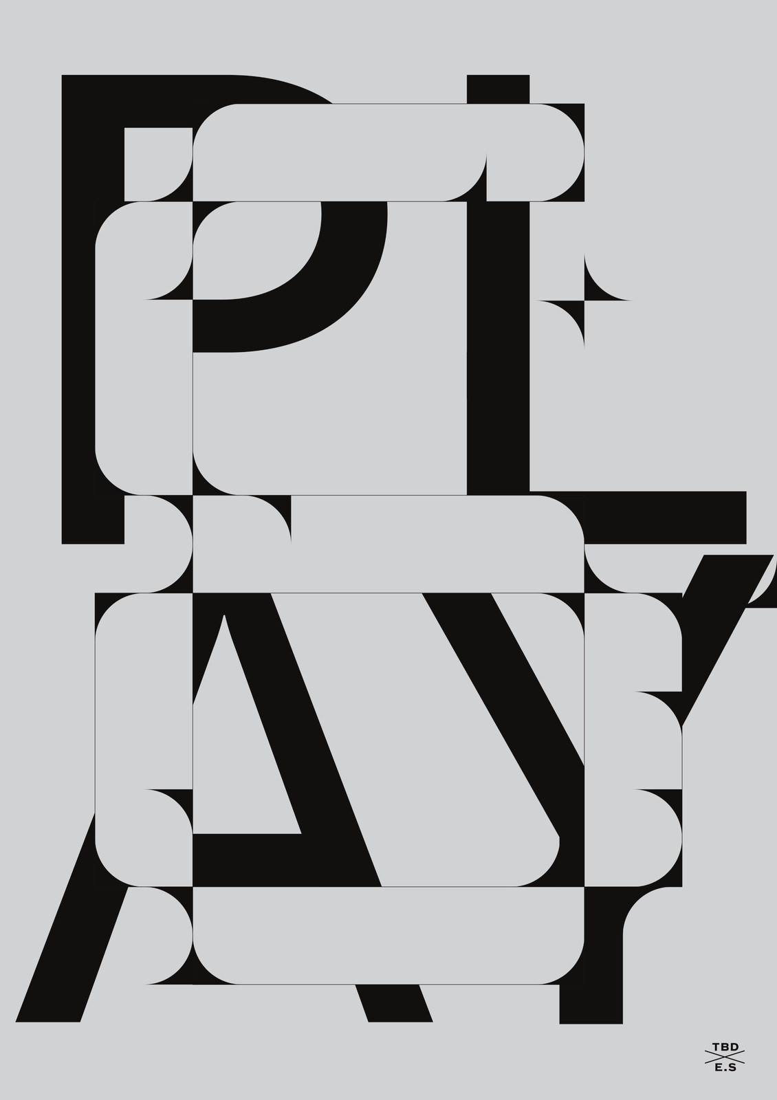 “Play”, by george strouzas - typo/graphic posters