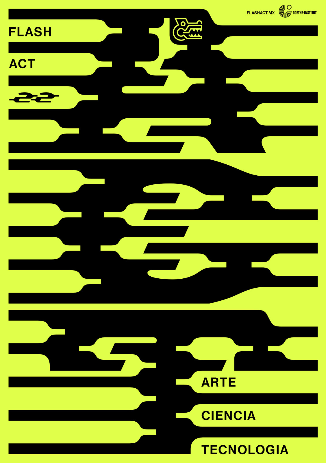 “Flash ACT”, 2022, by Götz Gramlich - typo/graphic posters