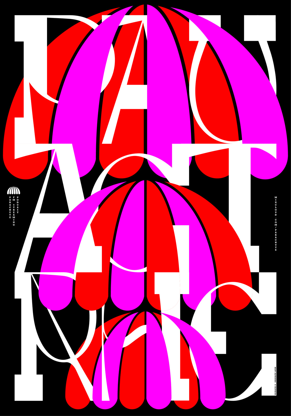 “Parachute”, 2019, by Götz Gramlich - typo/graphic posters