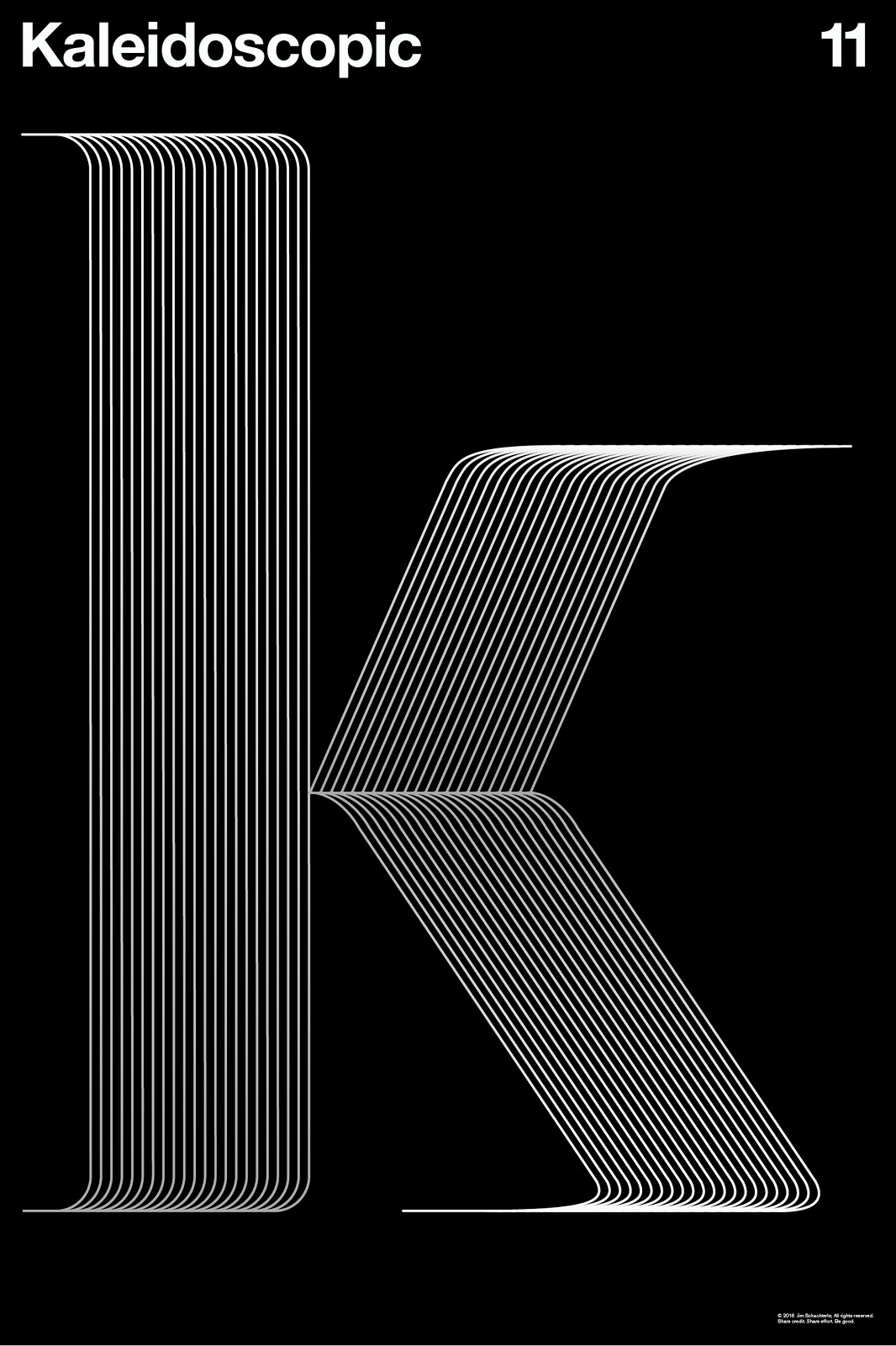 “k alphabet schachterle”, by jim schachterle - typo/graphic posters