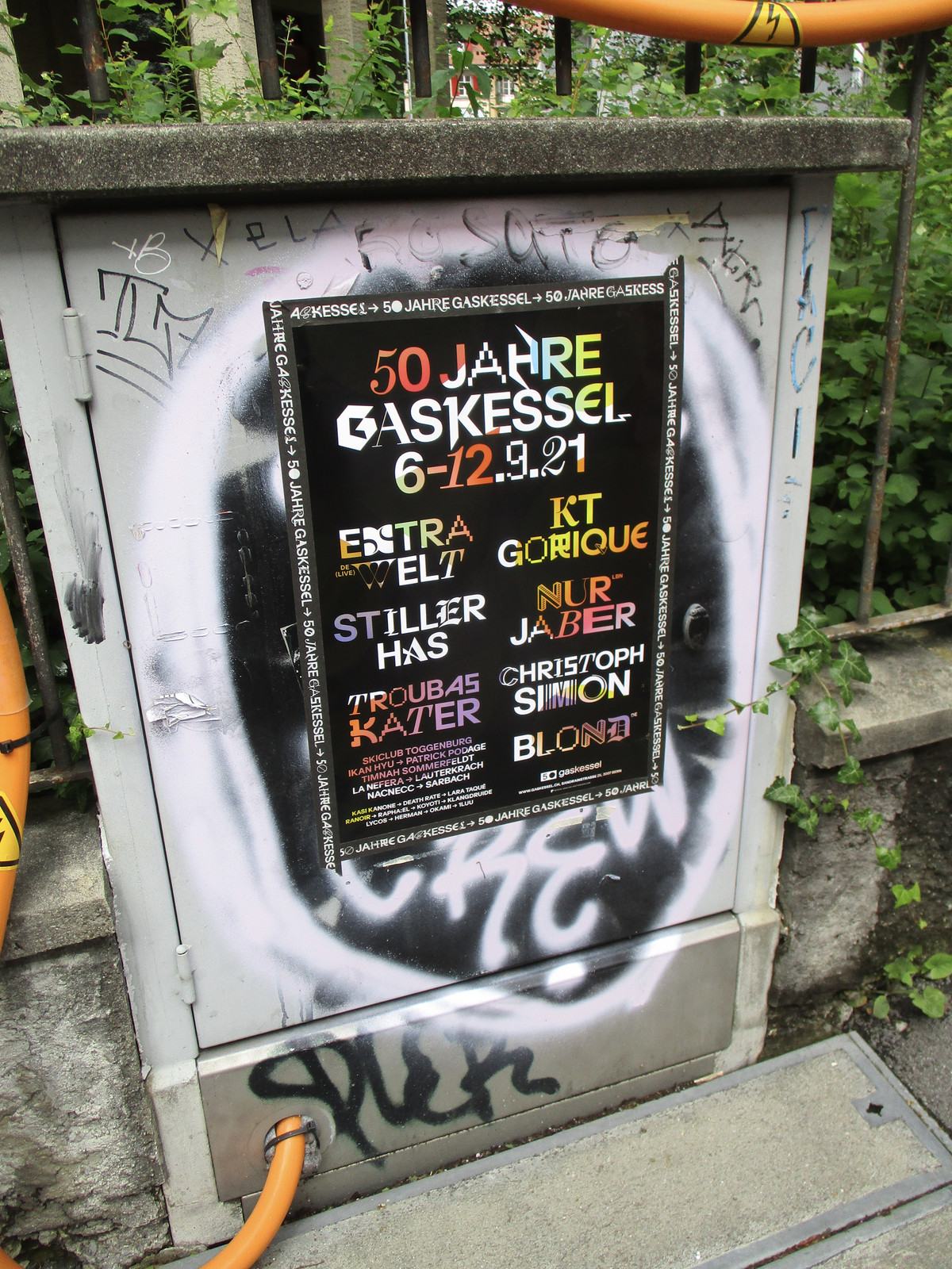 “50 Years Gaskessel Bern”, 2021, by Kai Matthiesen - typo/graphic posters