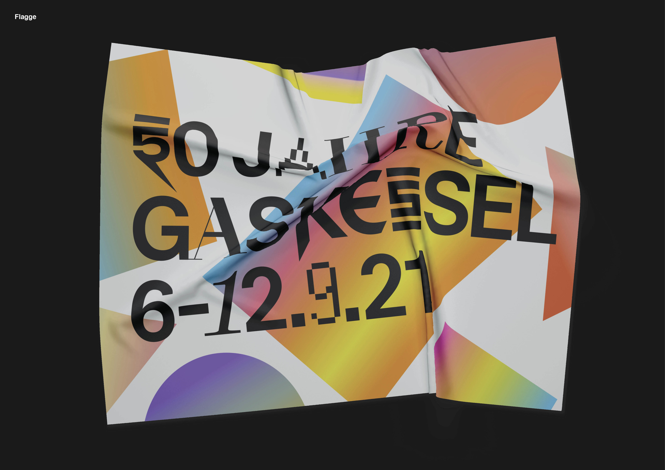 “50 Years Gaskessel Bern”, 2021, by Kai Matthiesen - typo/graphic posters