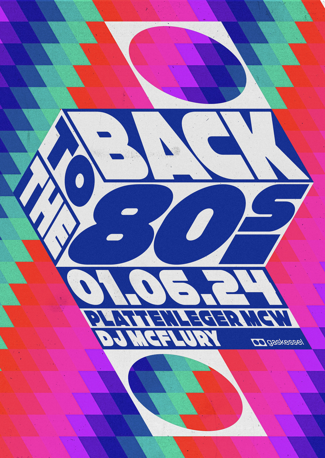 “Back to the 80s”, 2023, by Kai Matthiesen - typo/graphic posters
