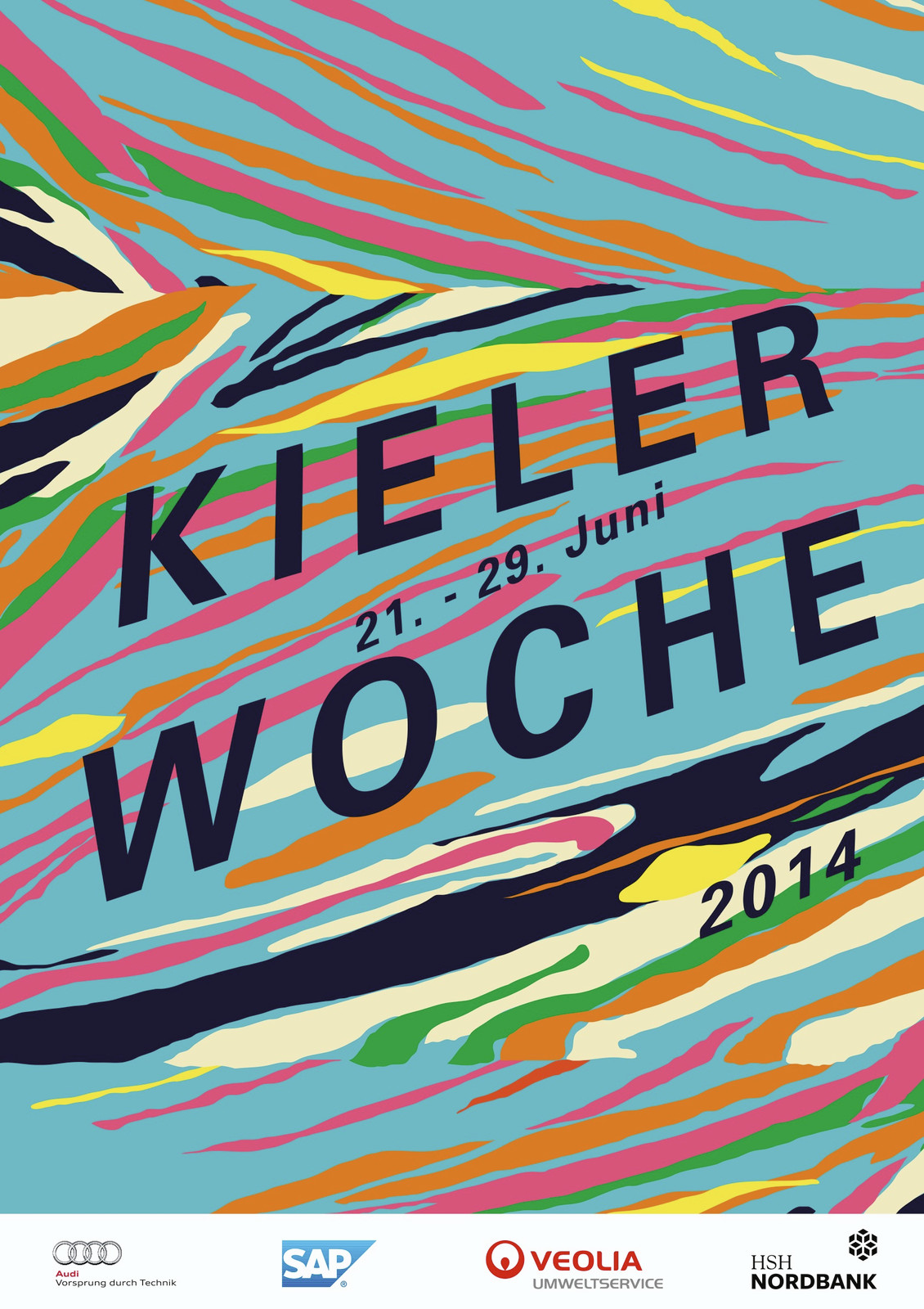 2014, by Christoph Niemann for Kieler Woche - typo/graphic posters