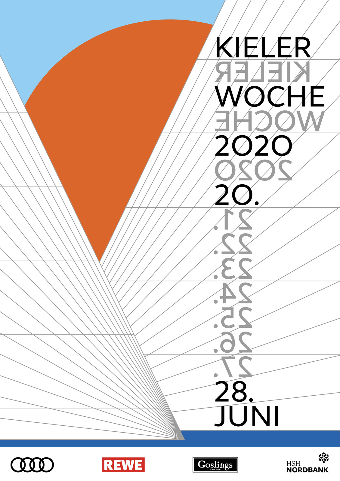 “Kieler Woche”, 2020, by Studio Anna Haas - typo/graphic posters