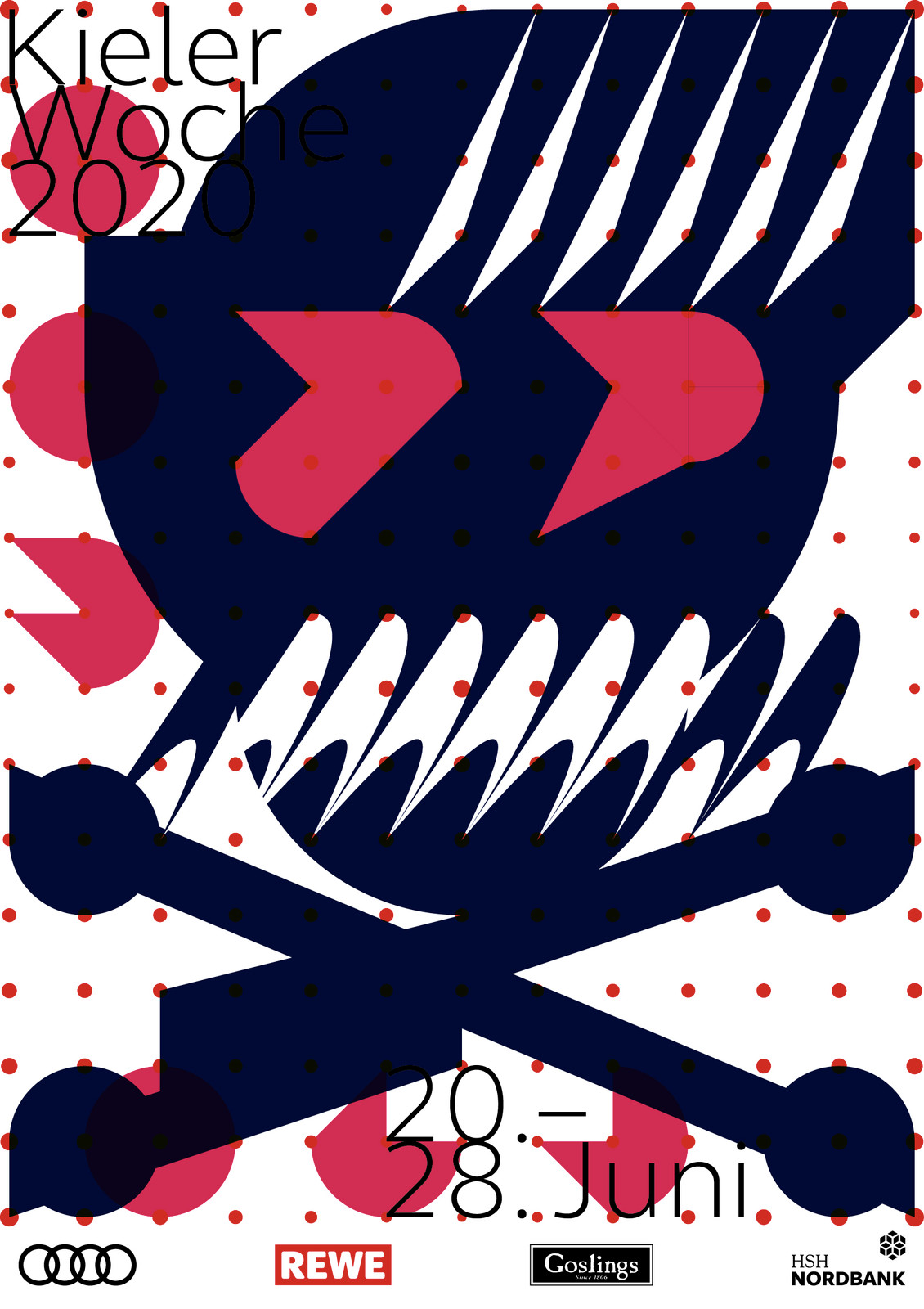 2020, by Claudiabasel for Kieler Woche - typo/graphic posters