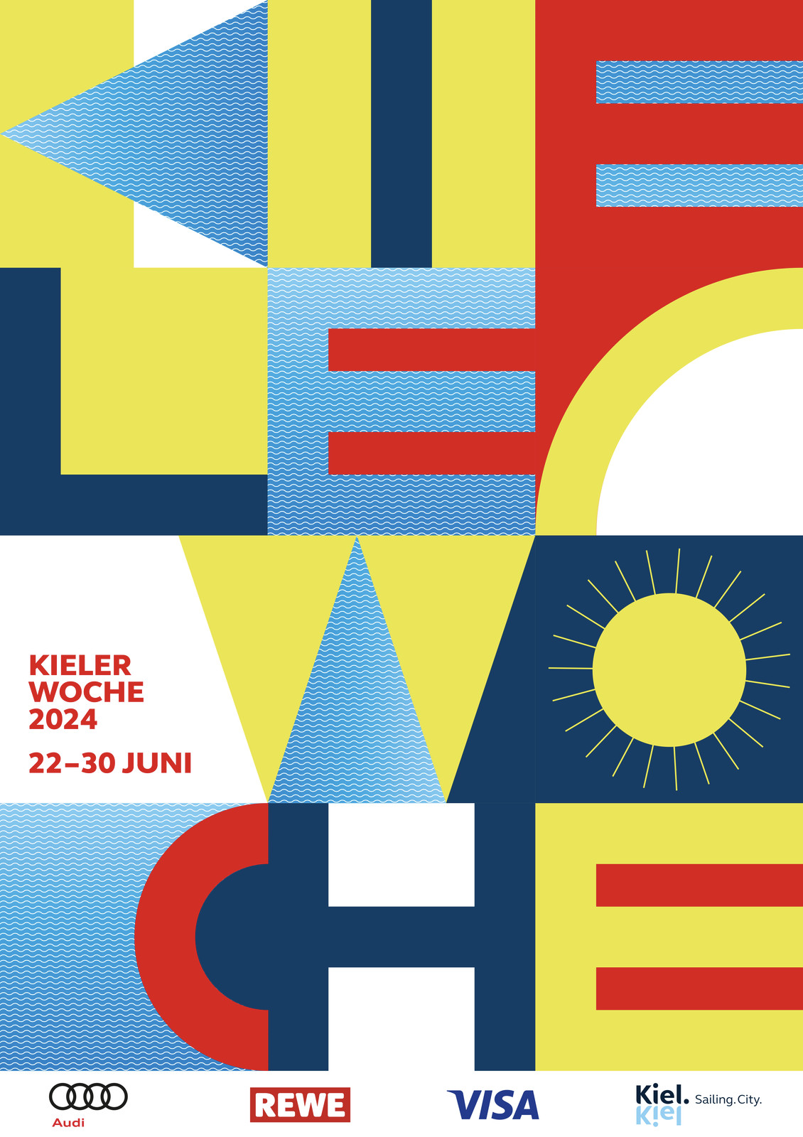 2024, by hesign International for Kieler Woche - typo/graphic posters