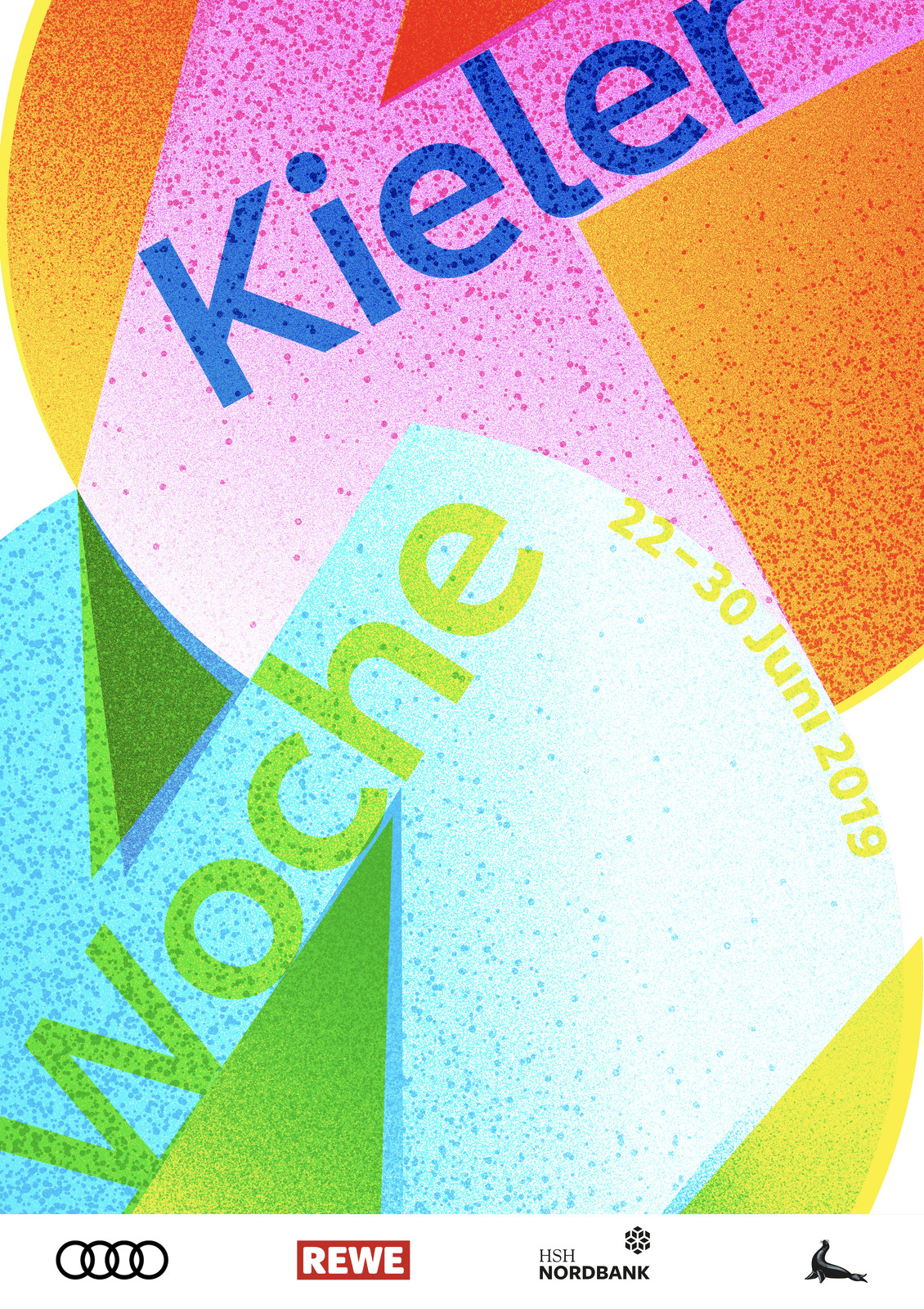 2019, by dear robinson for Kieler Woche - typo/graphic posters